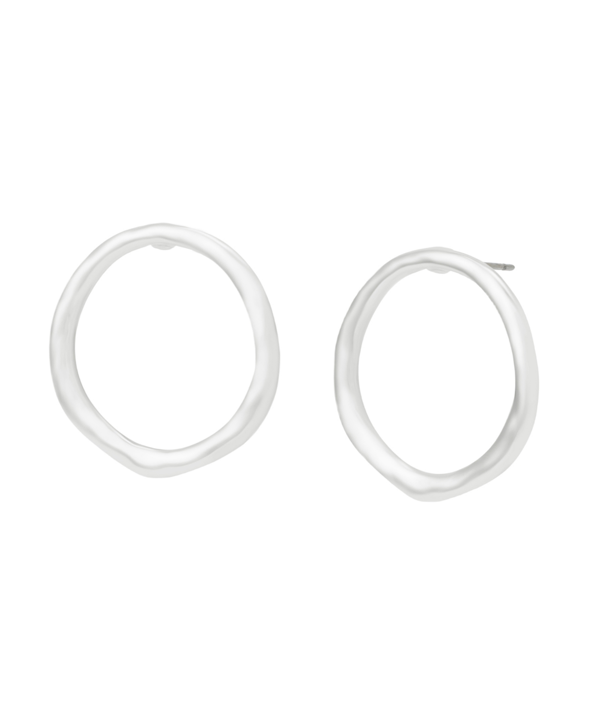 Click here for Robert Lee Morris Soho Silver Sculpted Small Circl... prices