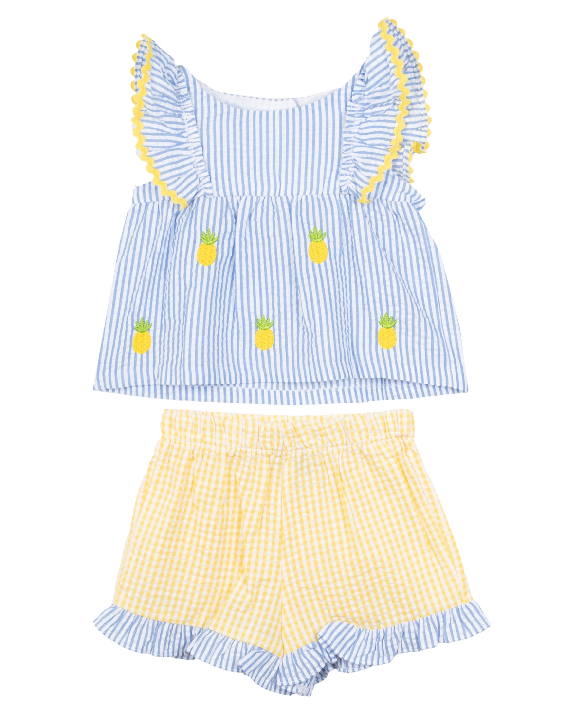 Click here for Rare Editions Girls 2T-6X Pineapple Embroidered To... prices