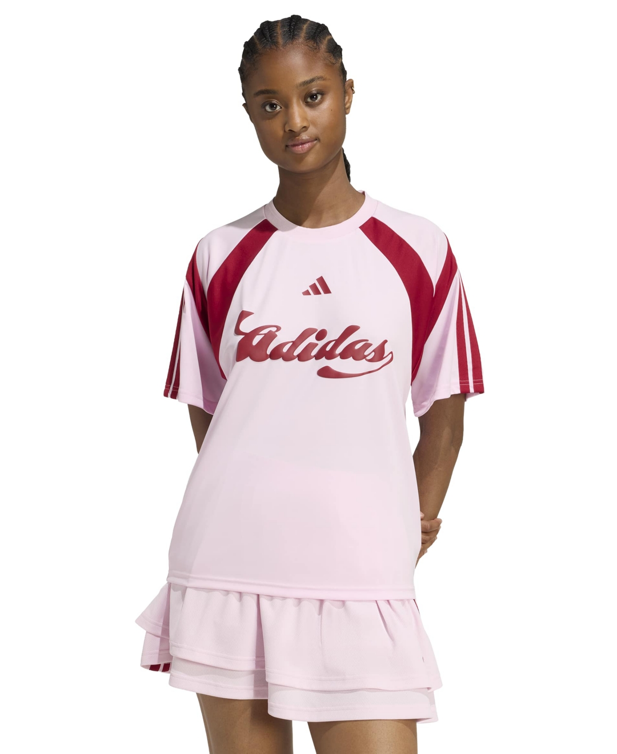 Click here for adidas Womens Crewneck Sportswear Jersey T-Shirt -... prices