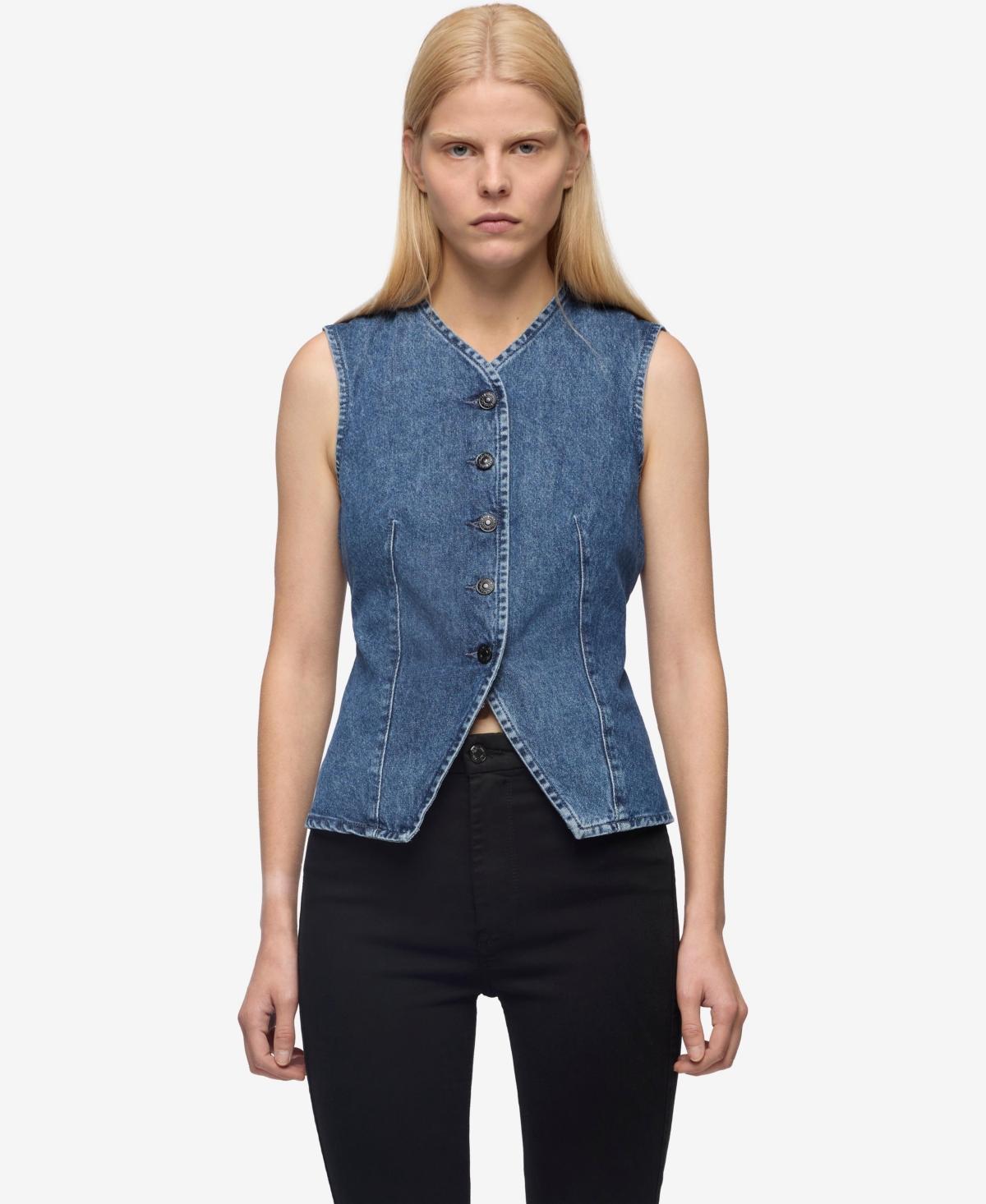 Click here for 7 For All Mankind Womens V-Neck Vest - Savannah prices