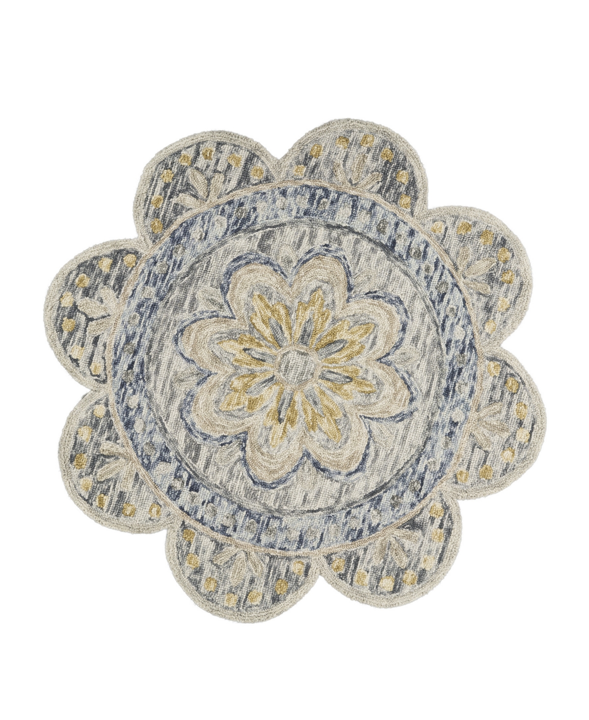 Click here for Lr Home Radiance Rdc-092 6 x 6 Round Area Rug - Gr... prices