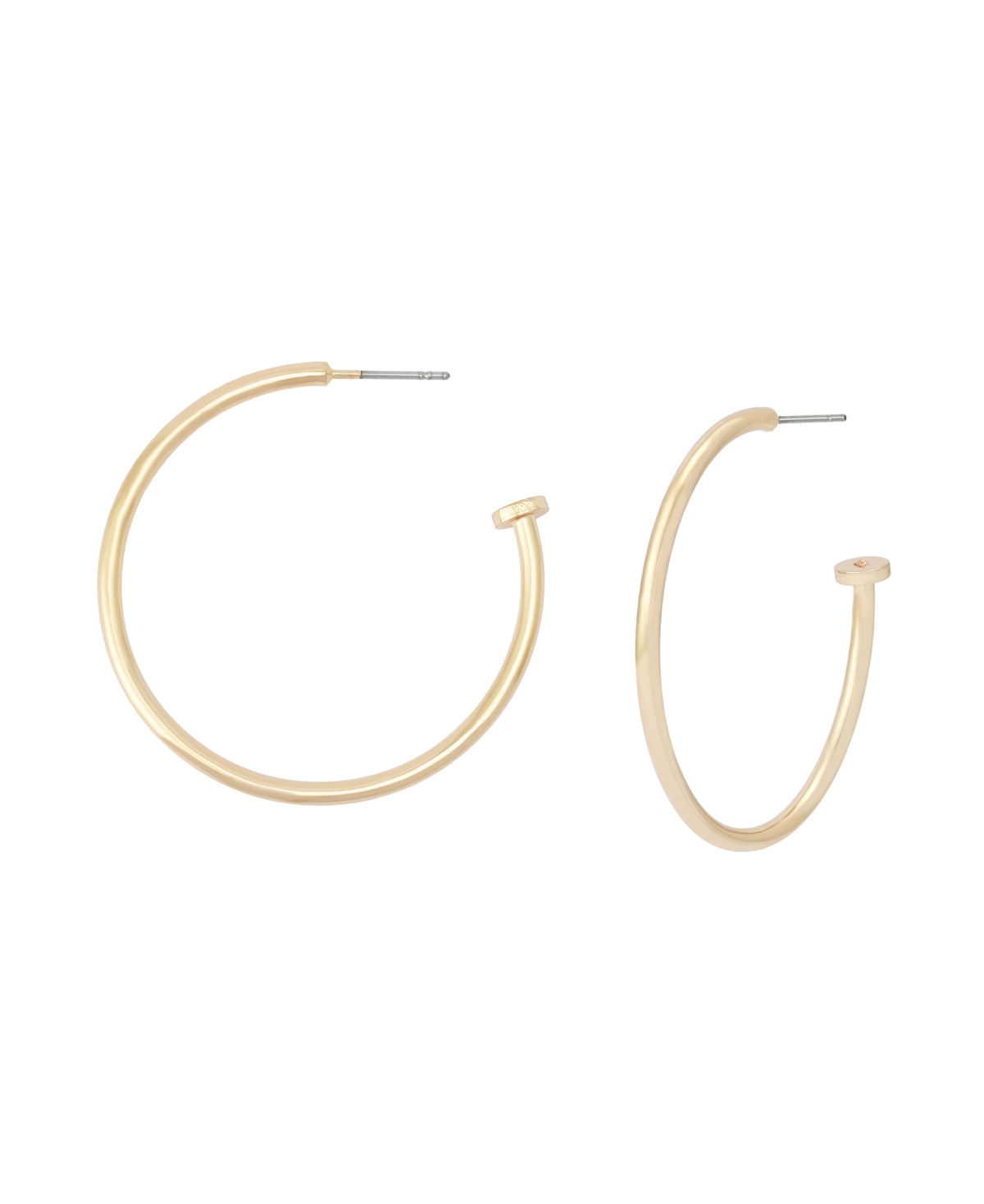 Click here for Robert Lee Morris Soho Silver Minimal Medium Hoop... prices