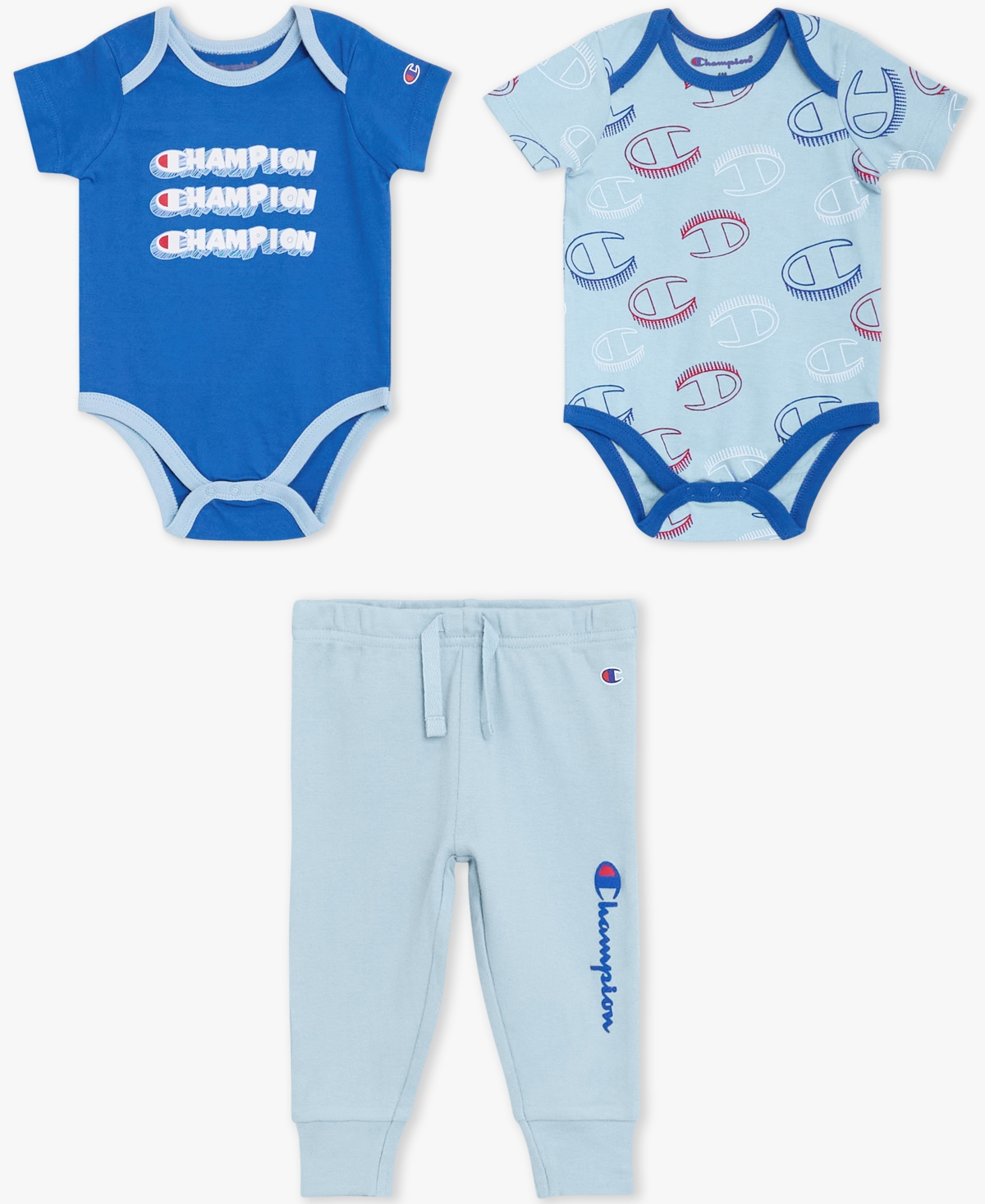 Click here for Champion Baby Boys Round Neck Bodysuits & Elastic... prices
