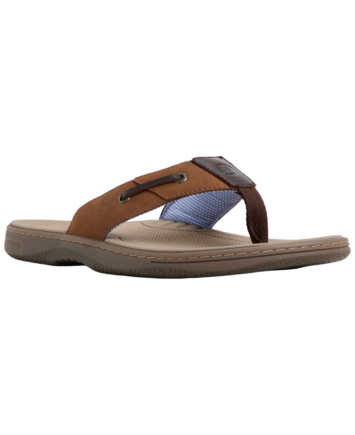 Click here for Sperry Mens Baitfish Thong Sandal - Brown prices