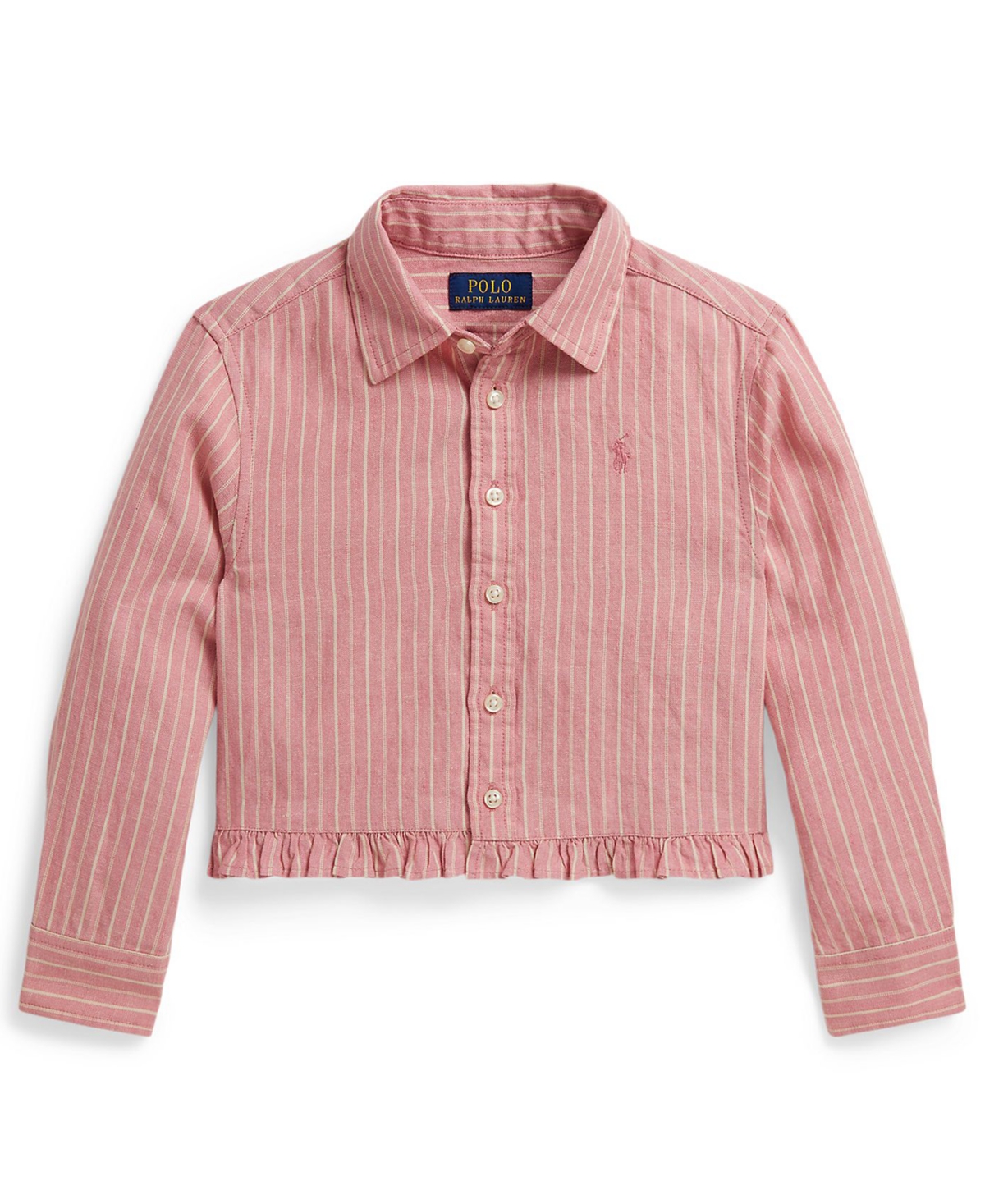 Click here for Polo Ralph Lauren Girls 2-6X Striped Point Collar... prices