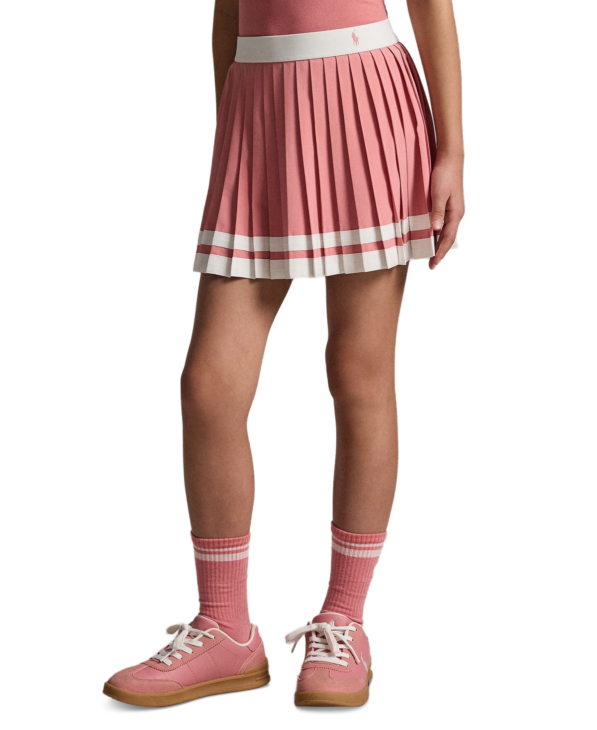 Click here for Polo Ralph Lauren Girls 7-16 Striped Pleated Pull-... prices