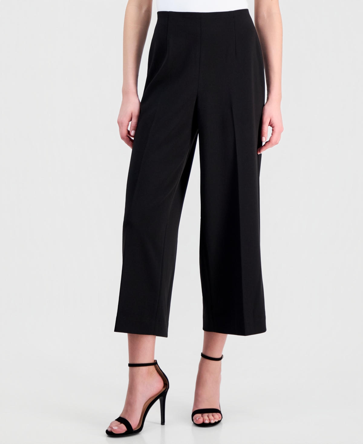 Click here for Anne Klein Petite High-Rise Wide-Leg Pull-On Cropp... prices
