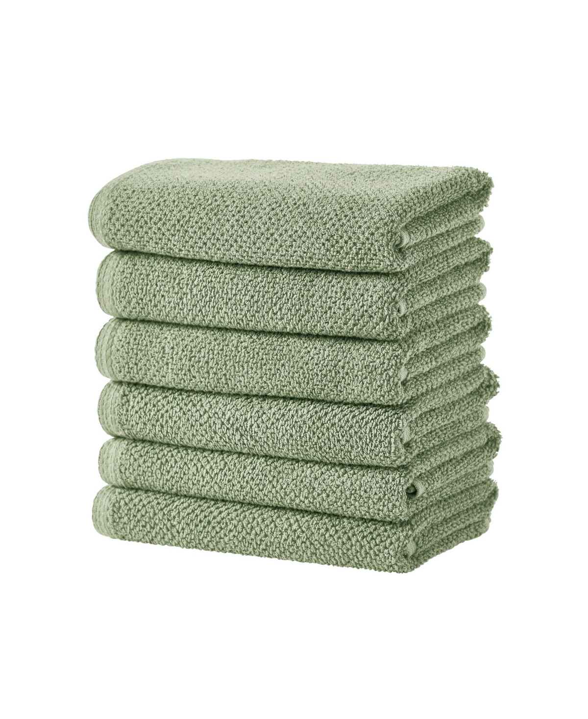 Click here for Linery & Co. Cotton Textured 6-Piece Hand Towel Se... prices