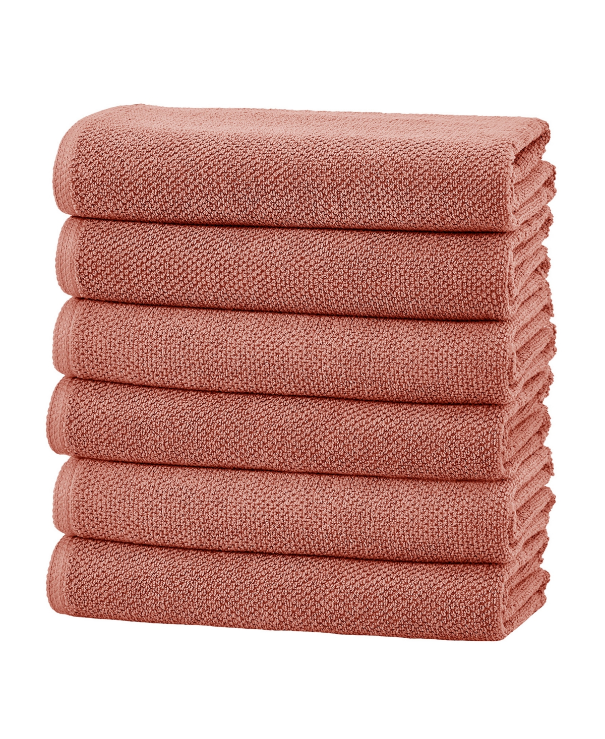 Click here for Linery & Co. Cotton Textured 6-Piece Hand Towel Se... prices