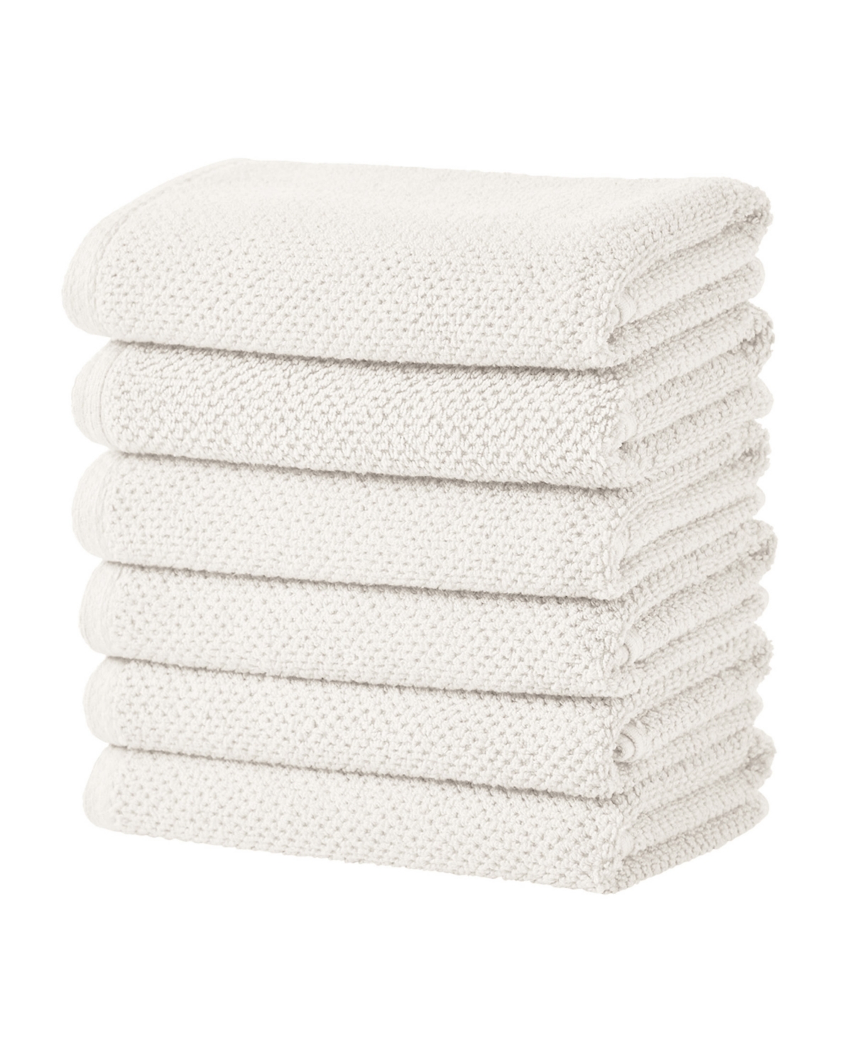 Click here for Linery & Co. Cotton Textured 6-Piece Hand Towel Se... prices