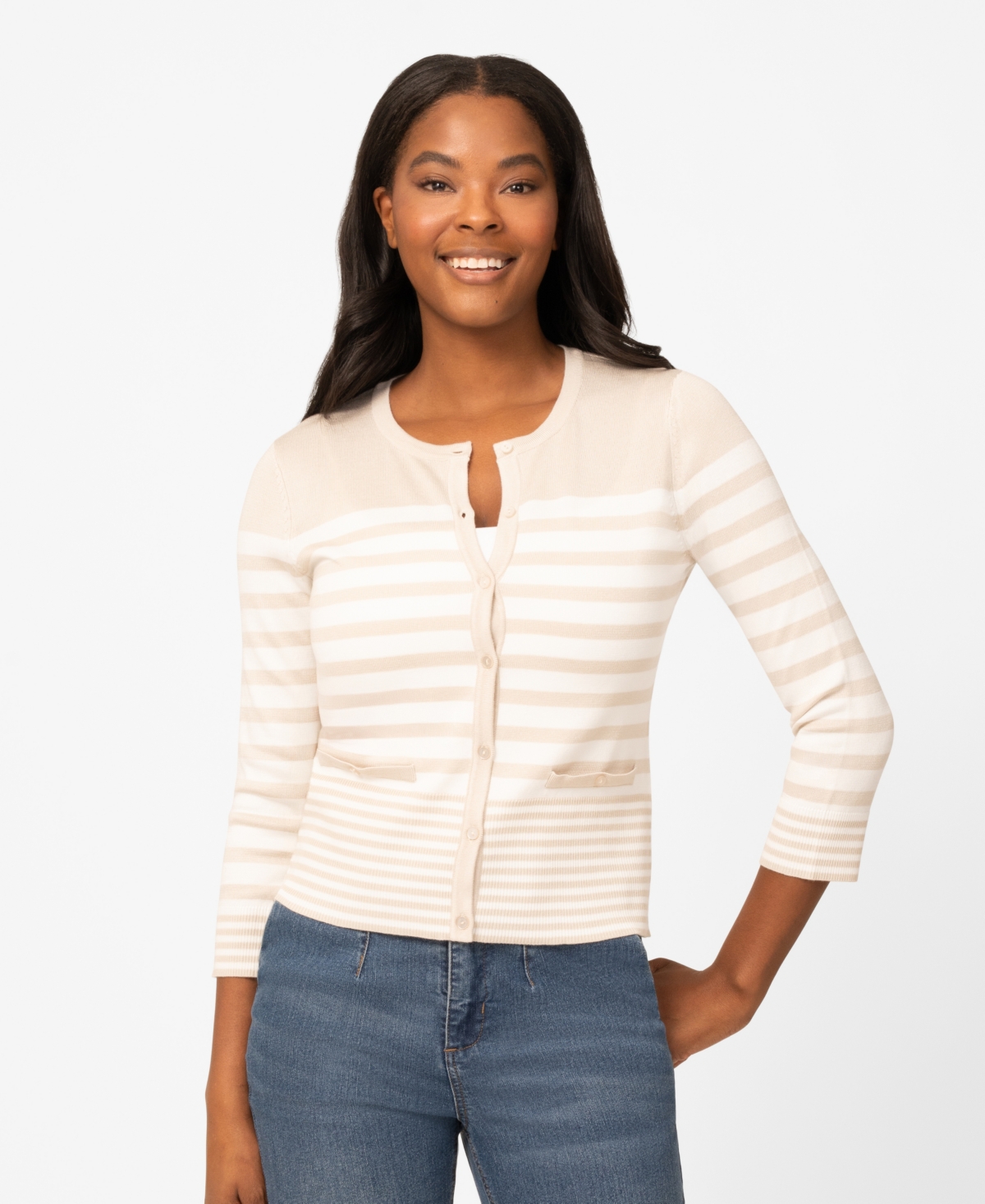 Click here for Melissa Paige Womens Mix Stripe Cardigan Top  Macy... prices