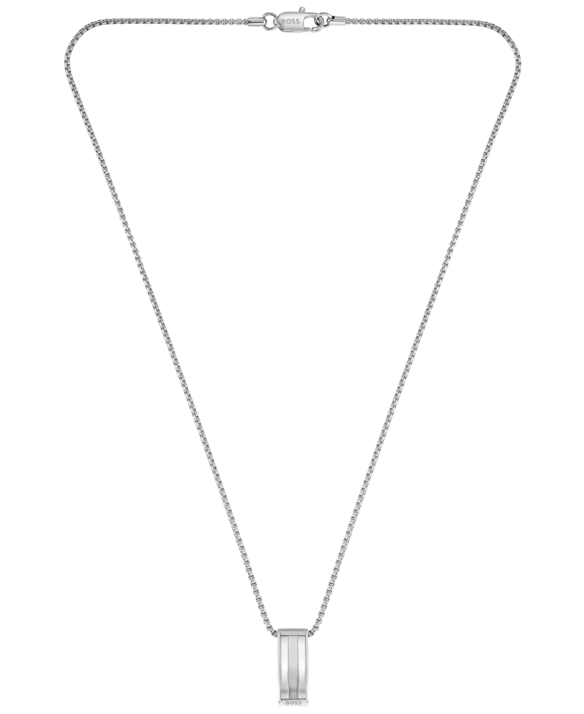 Click here for Hugo Boss Men Brooks Stainless Steel Necklace - Si... prices