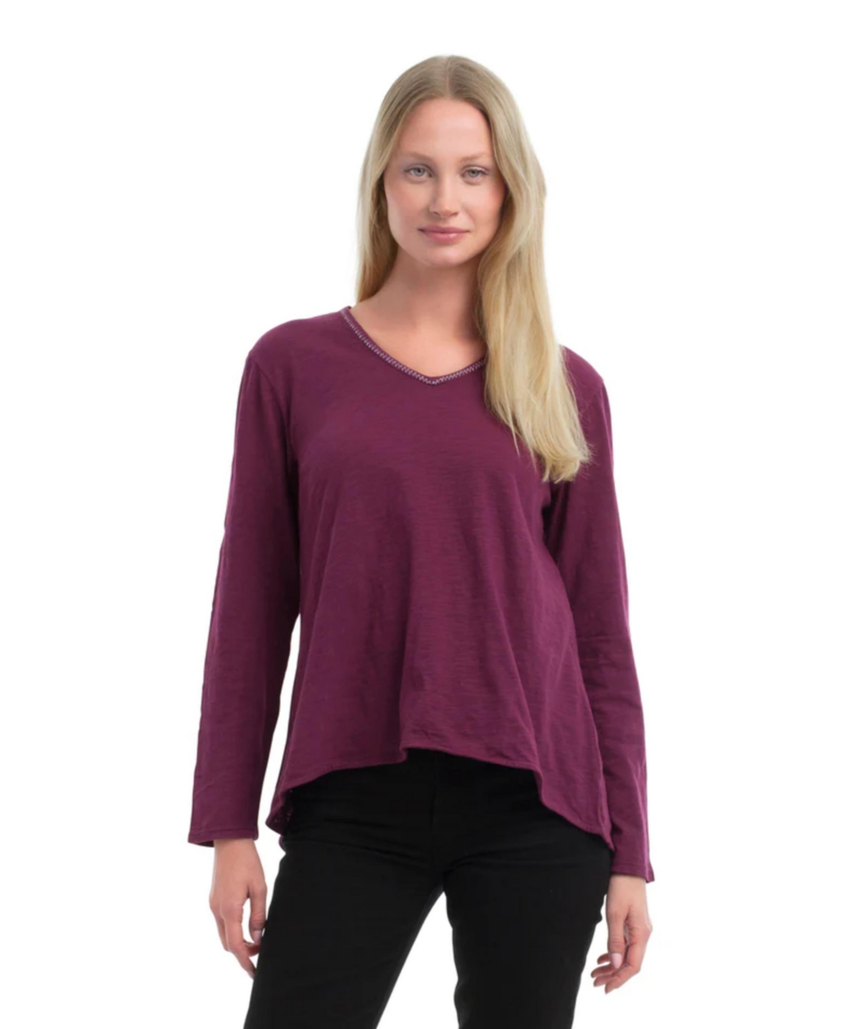 Click here for Wilt Clothing Womens Metallic Thread V-Neck Tee -... prices