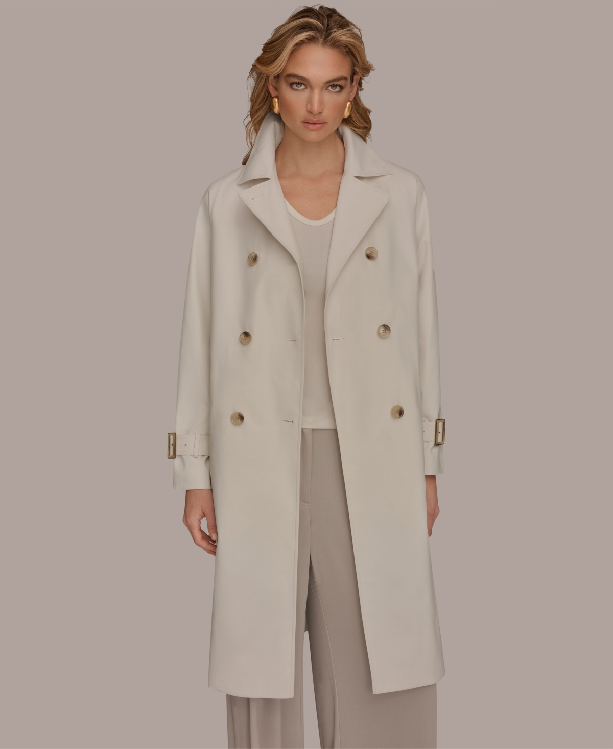 Click here for Donna Karan New York Womens Double Breasted Belted... prices