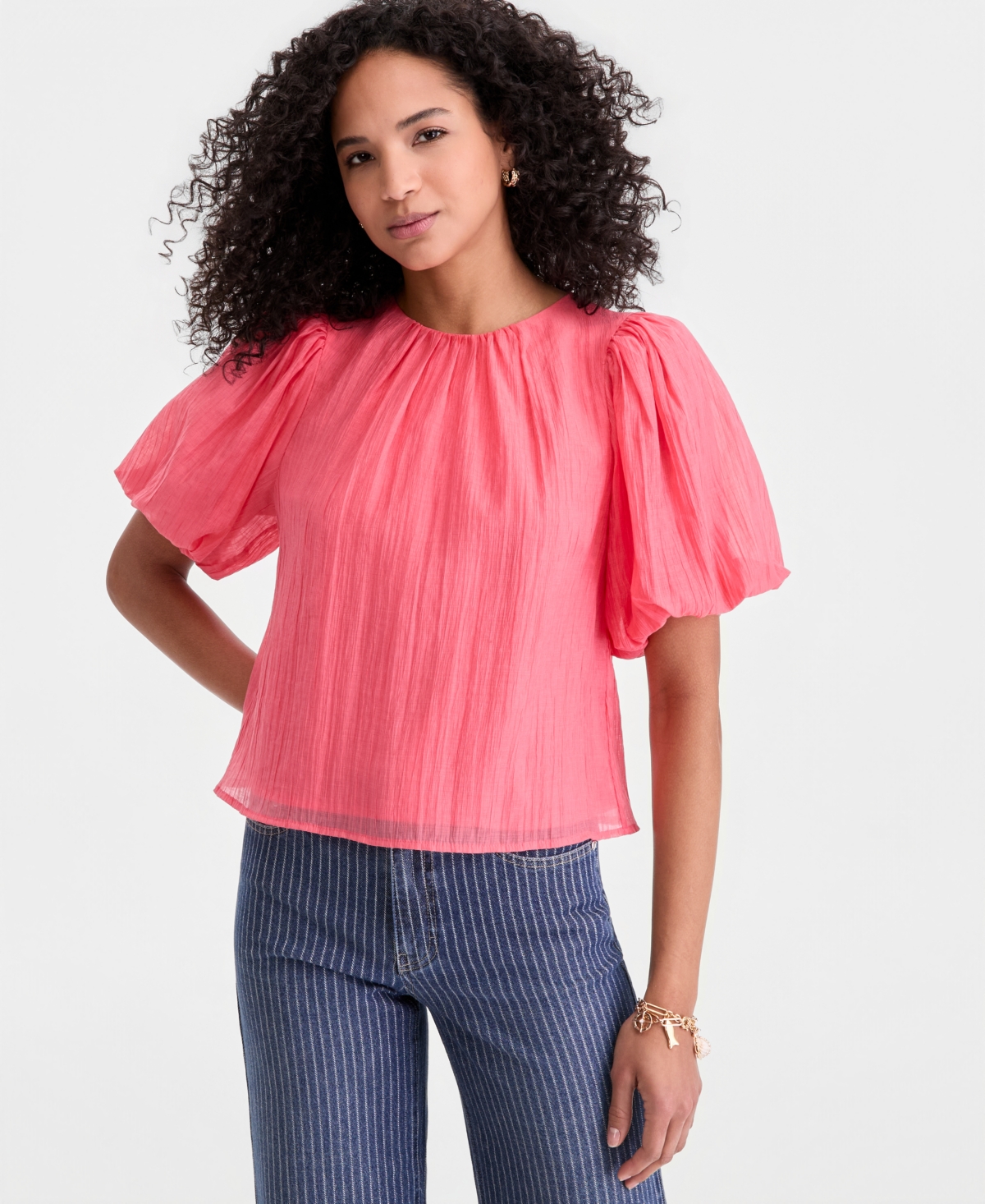 Click here for On 34th Womens Puff Sleeve Blouse  Macys Exclusive... prices
