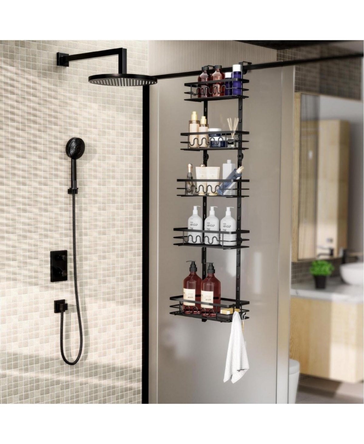 Click here for Homfan Over The Door Pantry Organizer  Metal Hangi... prices