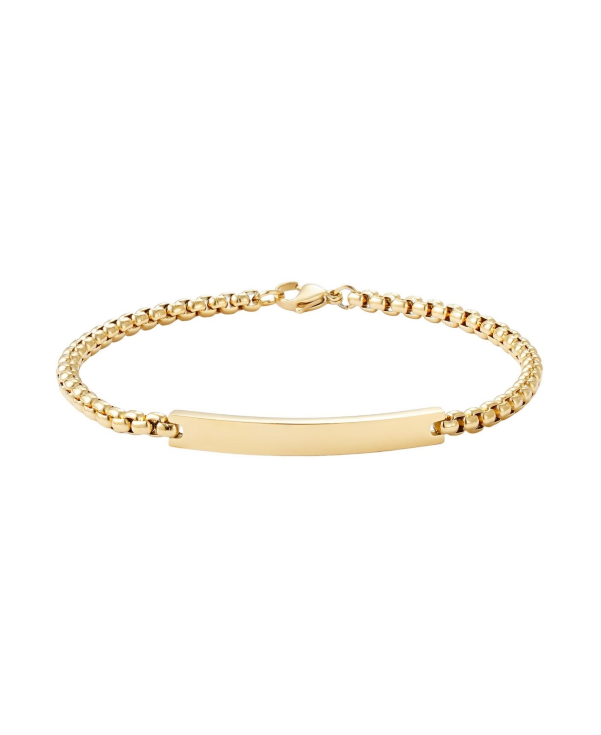 Click here for Adornia Tarnish Resistant Gold Id Bracelet - Gold prices