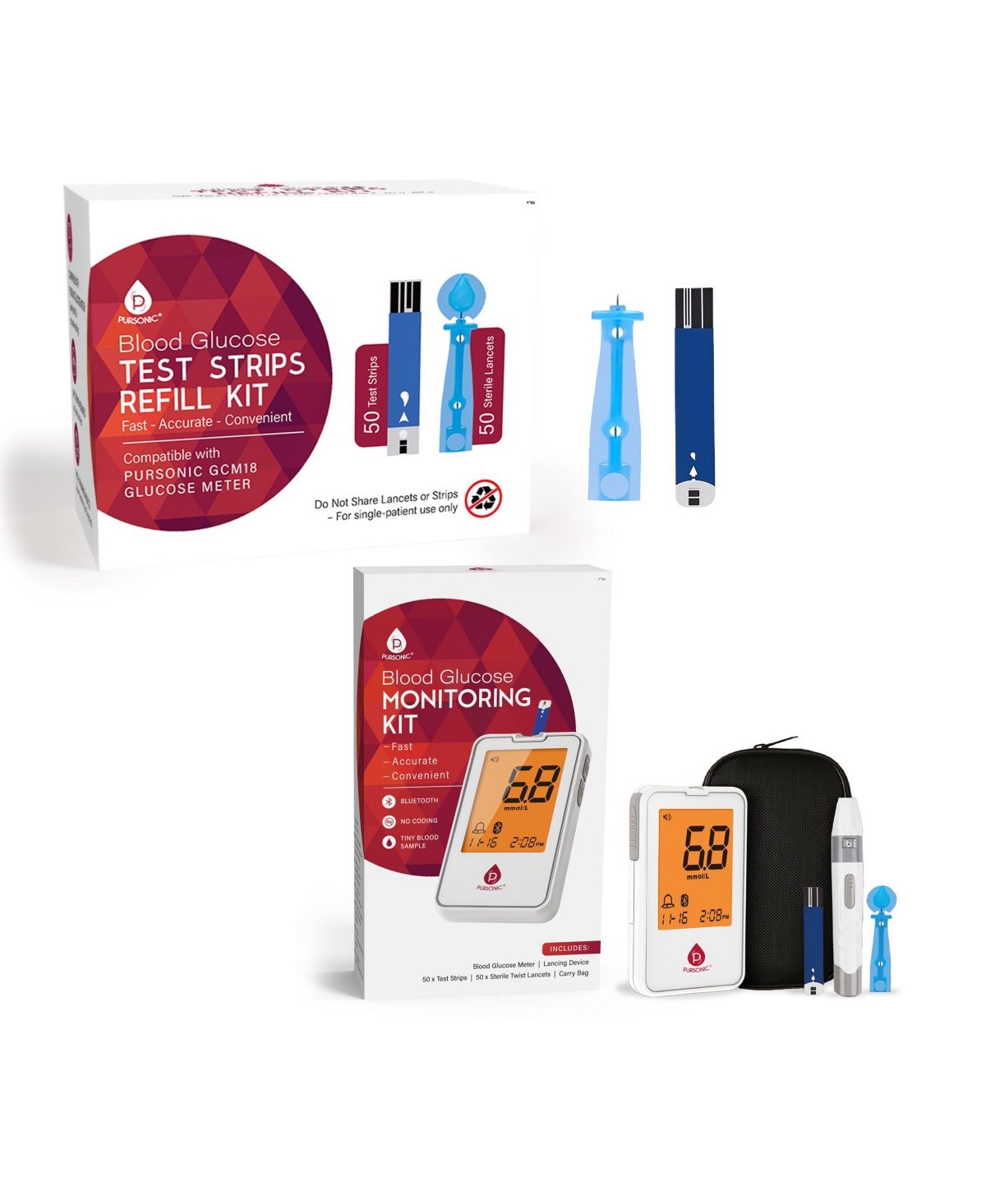 Click here for Pursonic Blood Glucose Monitoring Bundle â Gluco... prices