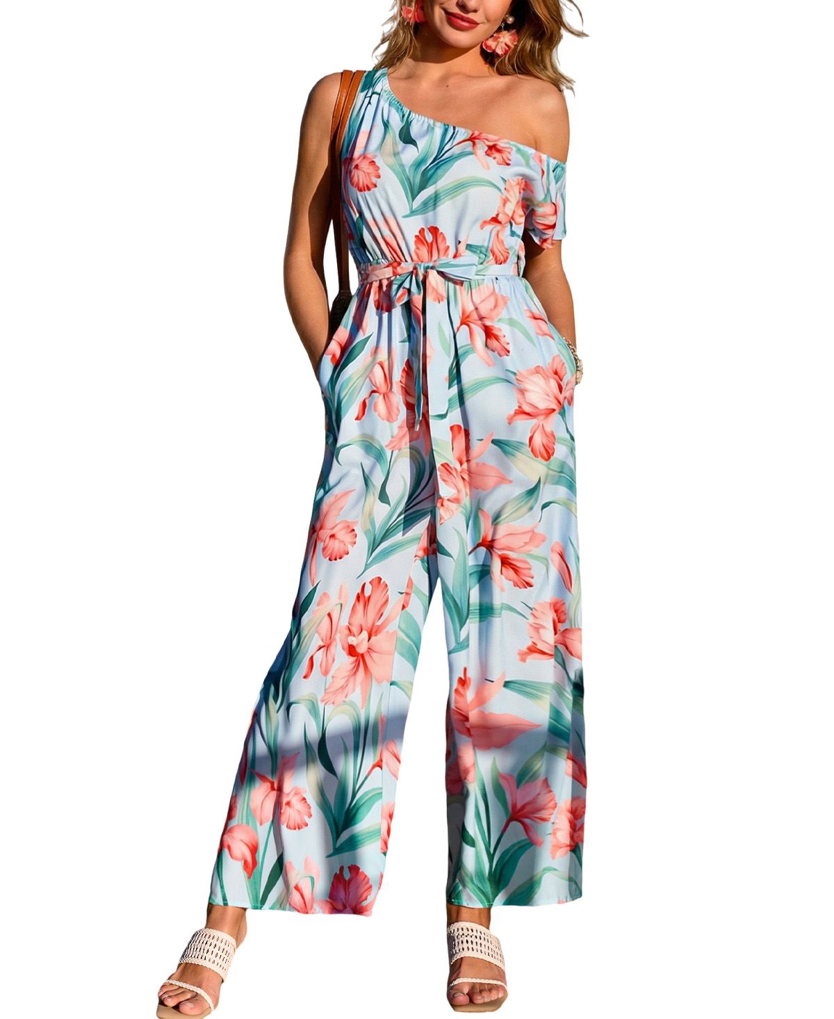Click here for Cupshe Womens Tropical Hideaway Floral Jumpsuit -... prices
