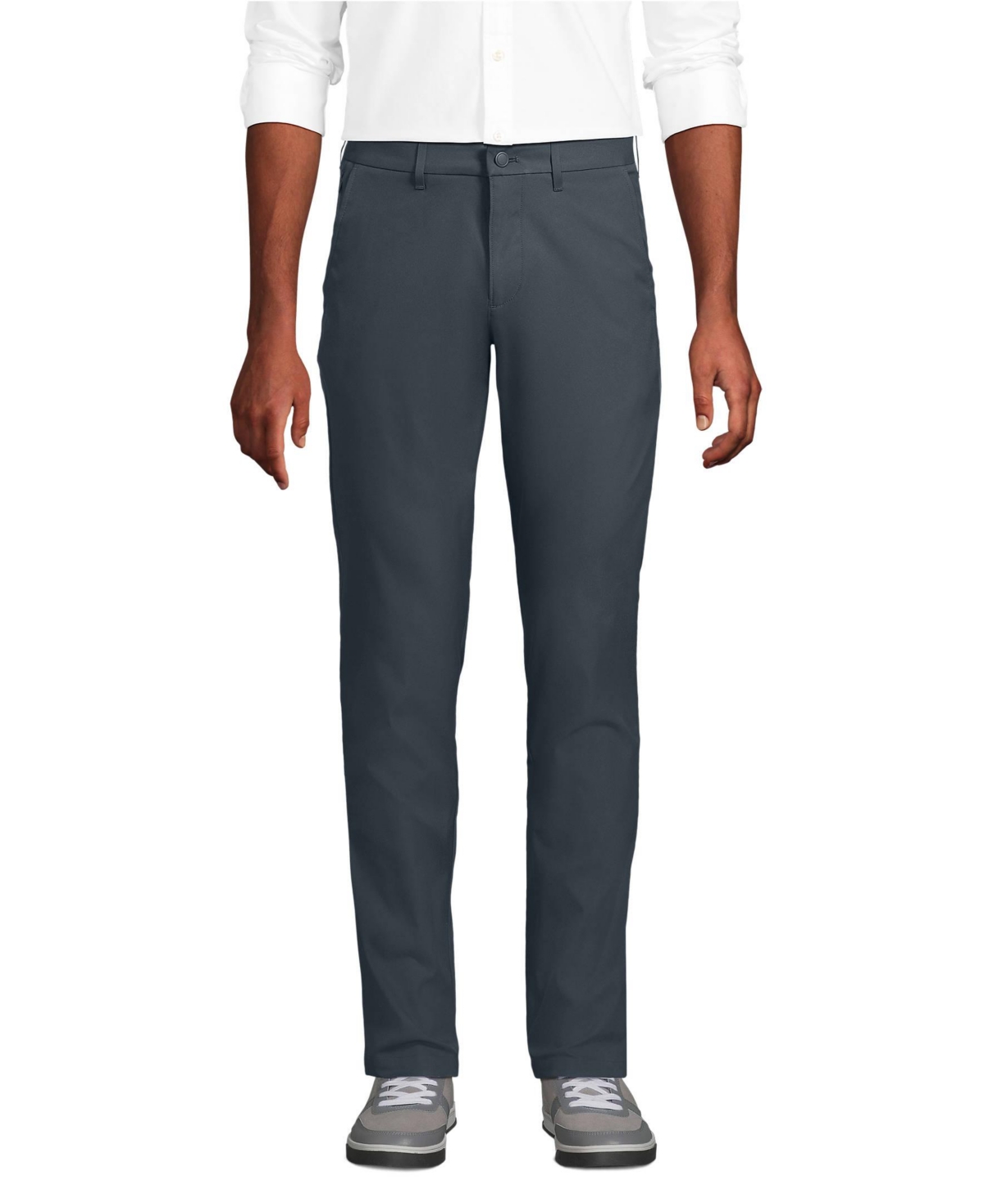 Click here for Lands End Mens Slim Fit Performance Pant - Steel g... prices