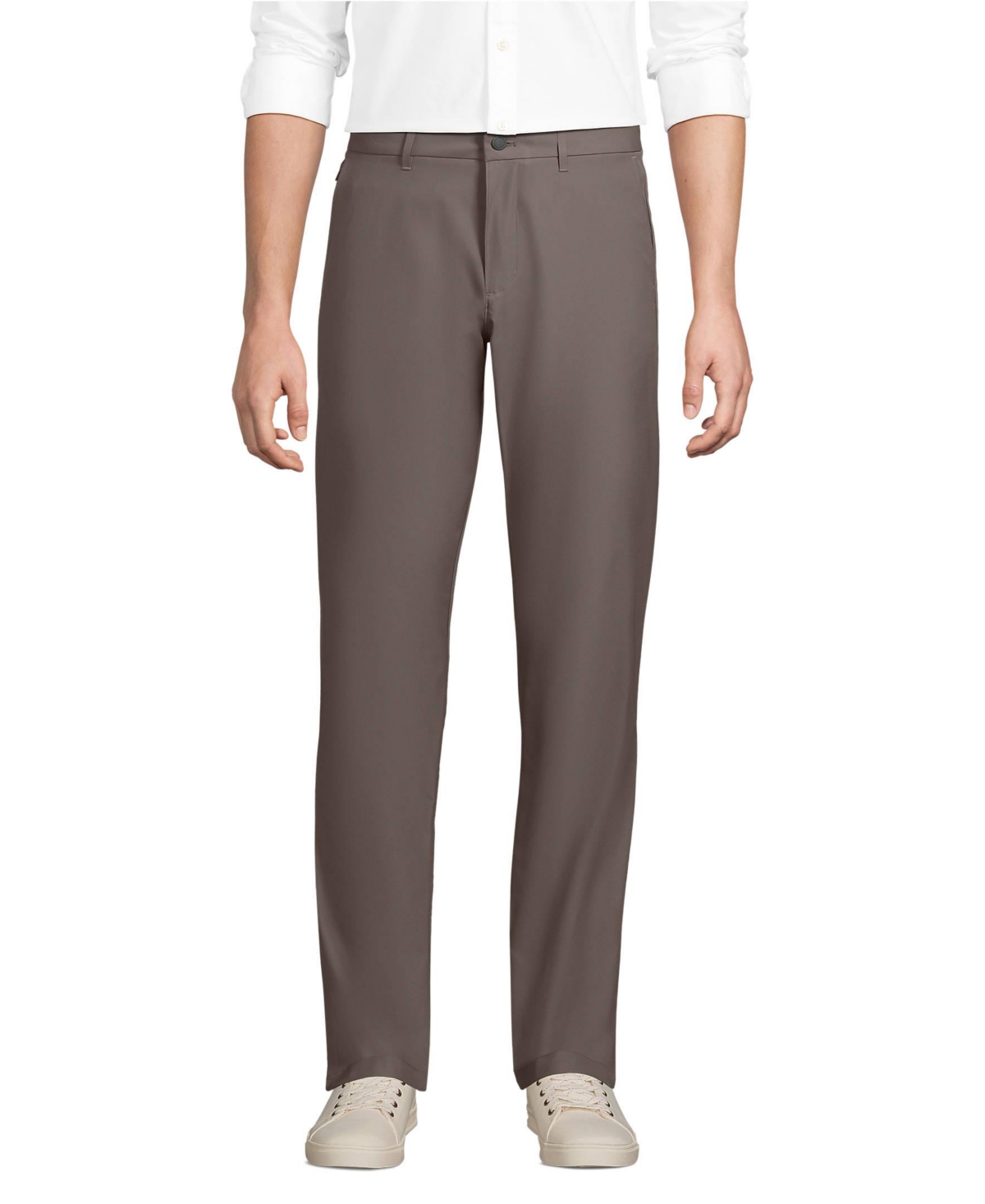 Click here for Lands End Mens Slim Fit Performance Pant - Mushroo... prices