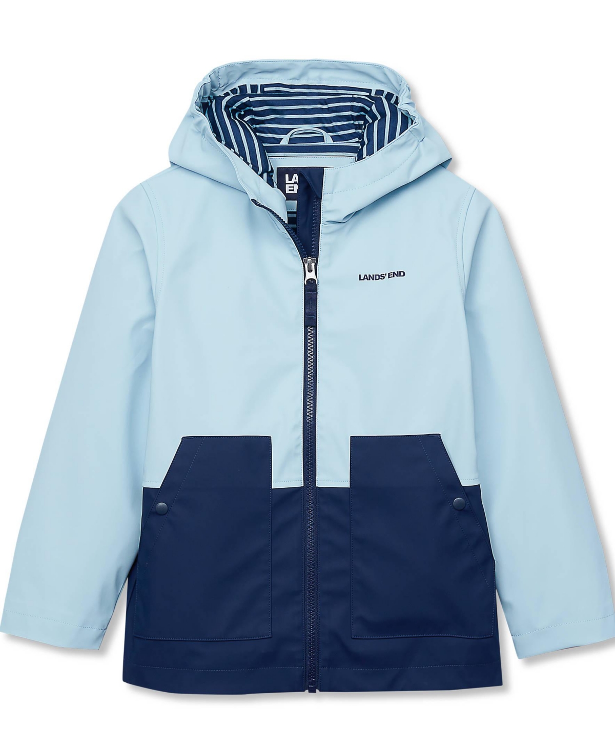 Click here for Lands End Girls Water Resistant Hooded Slicker Rai... prices