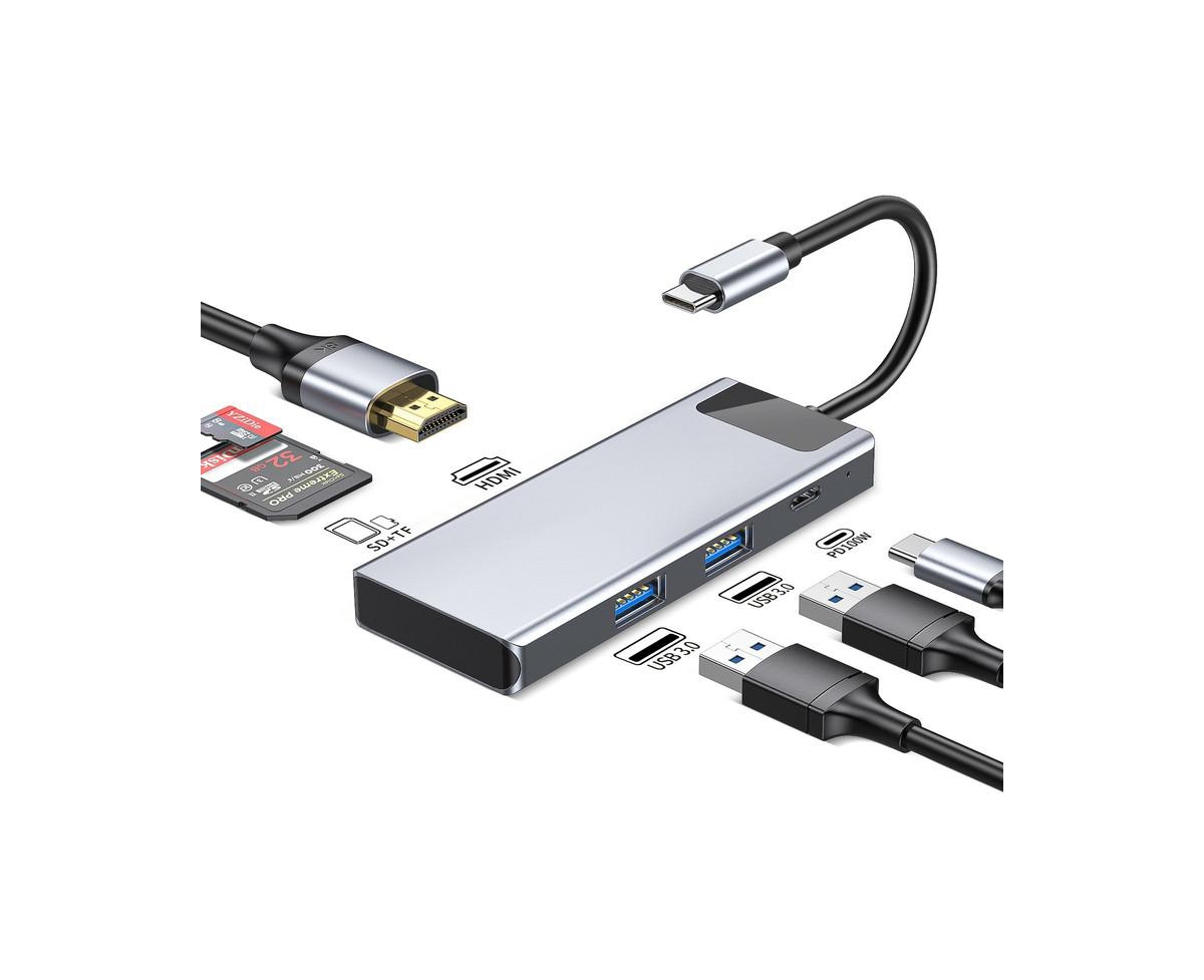 Click here for Risokeys 6-in-1 Usb-c Hub with 4K Hdmi  100W Pd Ch... prices