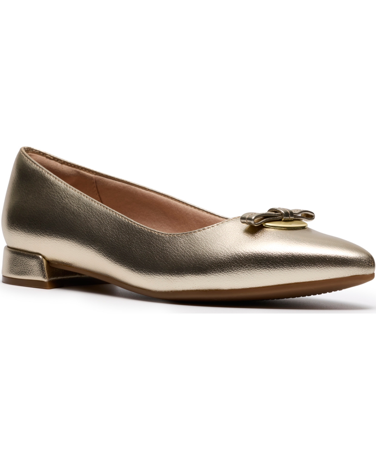 Click here for Clarks Womens Natalyn Trim Pointed Toe Dress Flats... prices