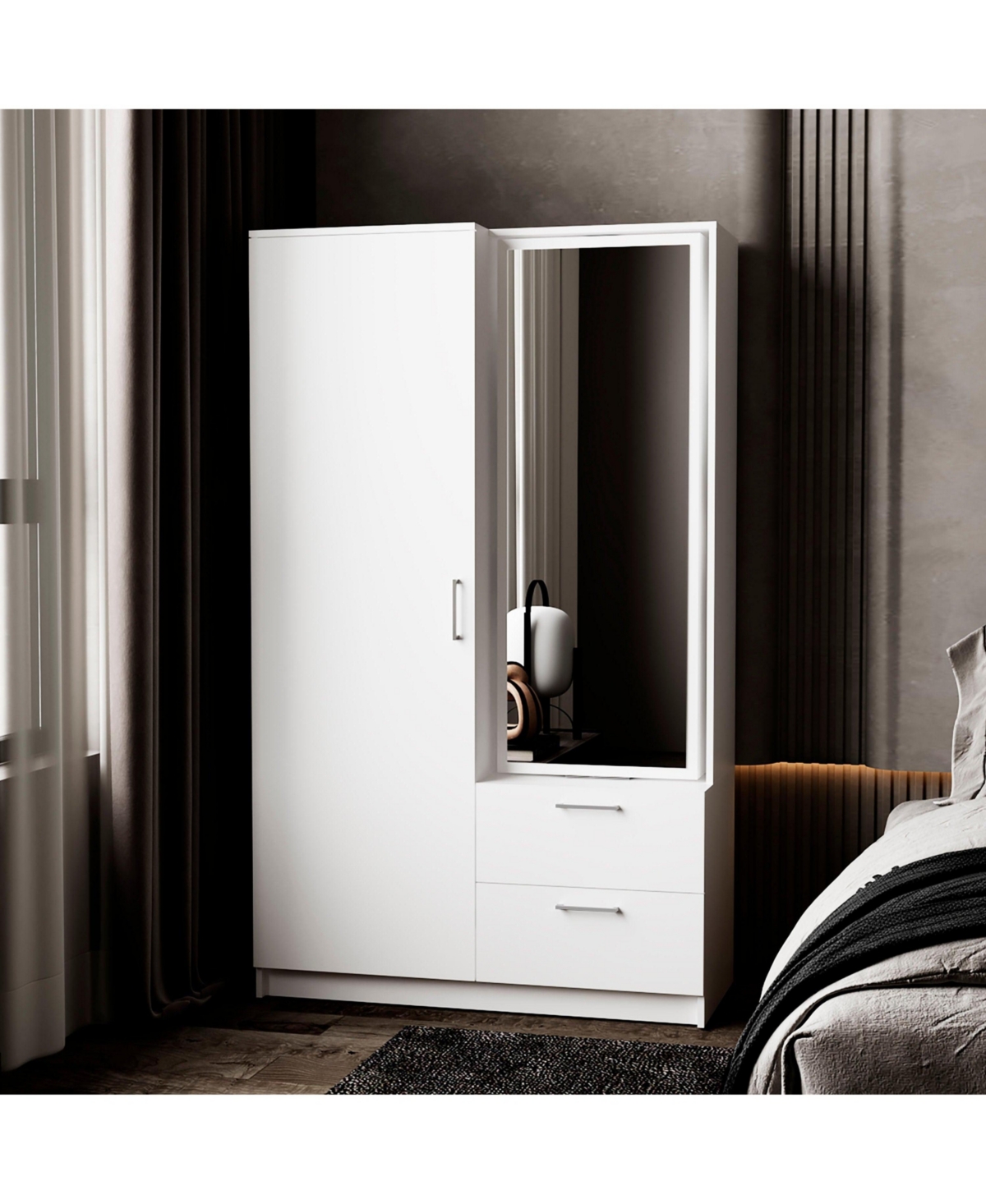 Click here for Fm Furniture Thatcher Armoire- wardrobe  shoe stor... prices