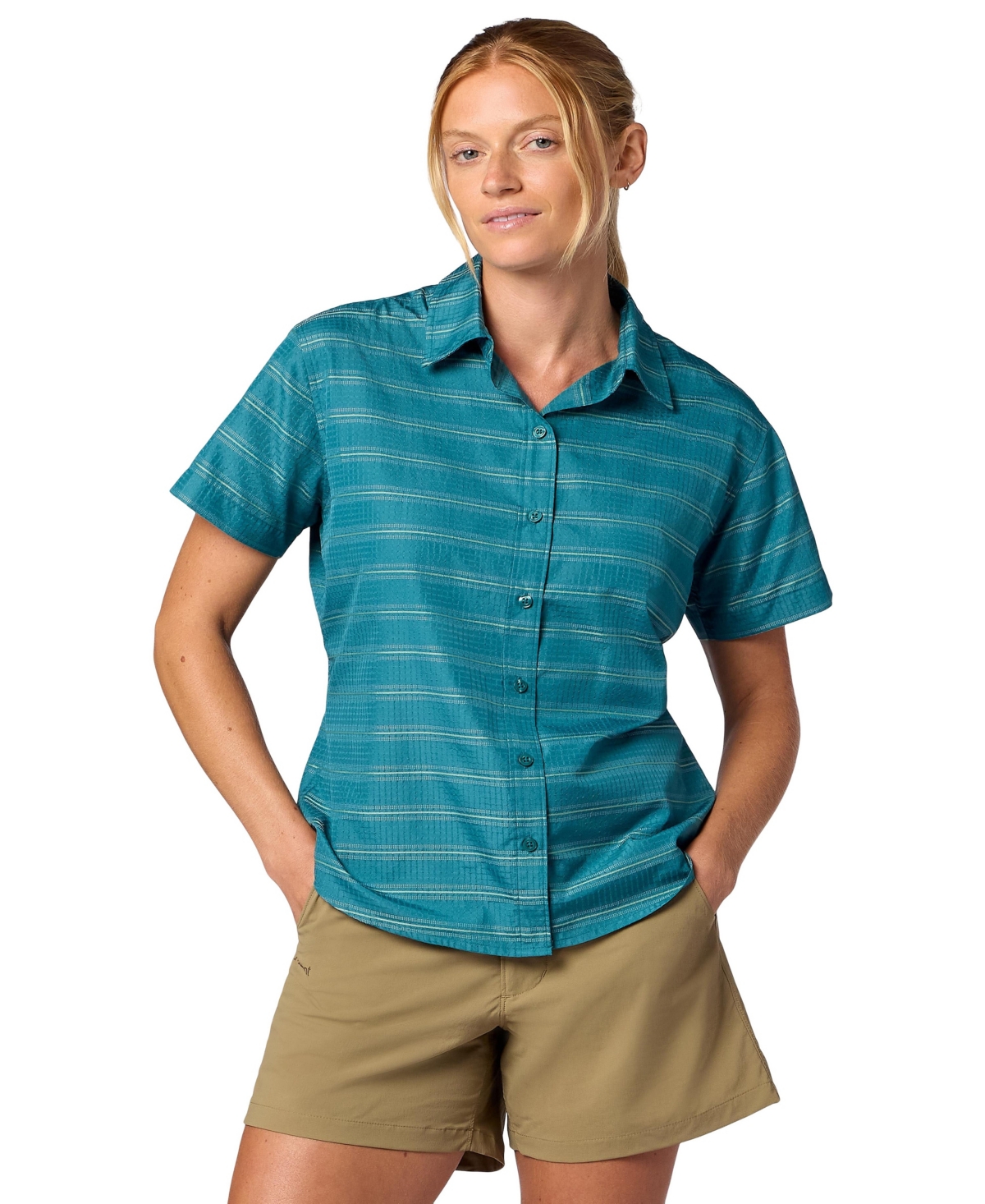 Click here for Marmot Womens Arex Short-Sleeve Shirt - Emerald Bl... prices