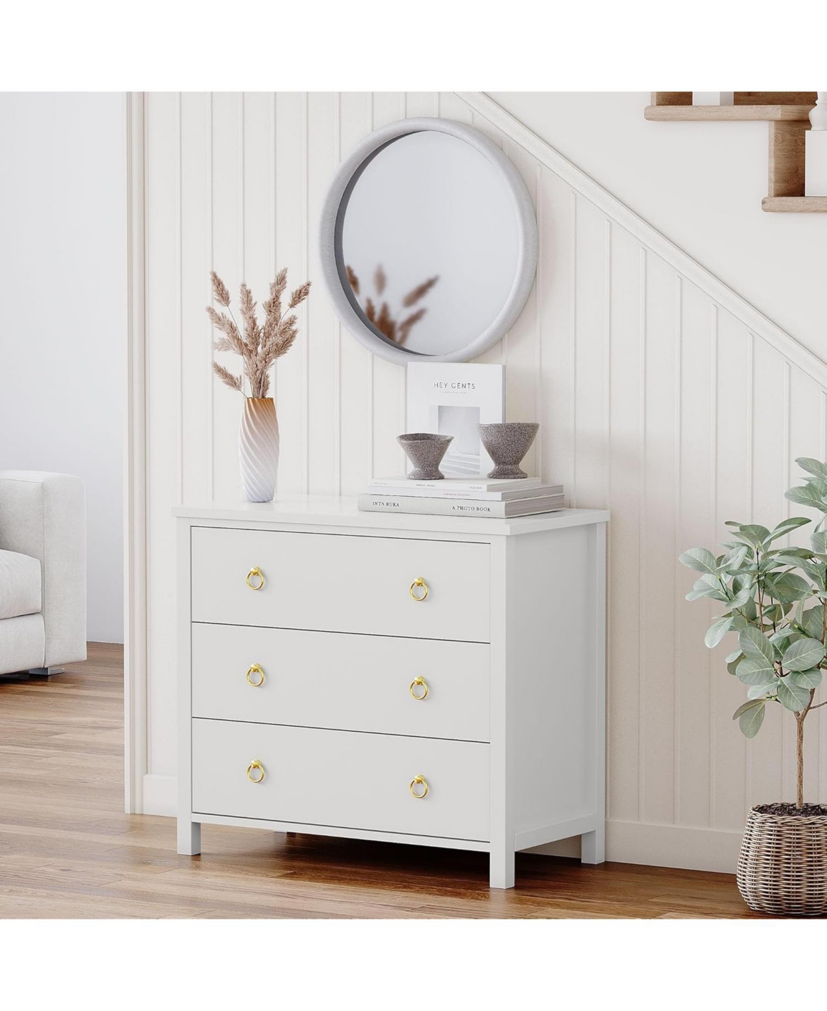Click here for Gaomon 29" Tall 3 Drawer Bedroom Dresser with... prices