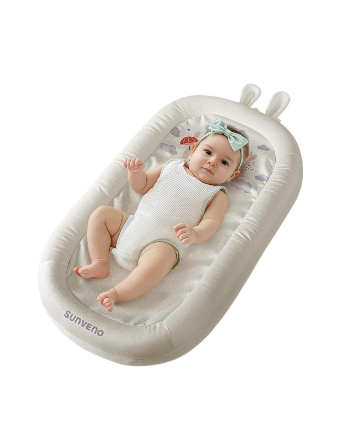 Click here for Sunveno Baby Lounger Support Cushion - White prices