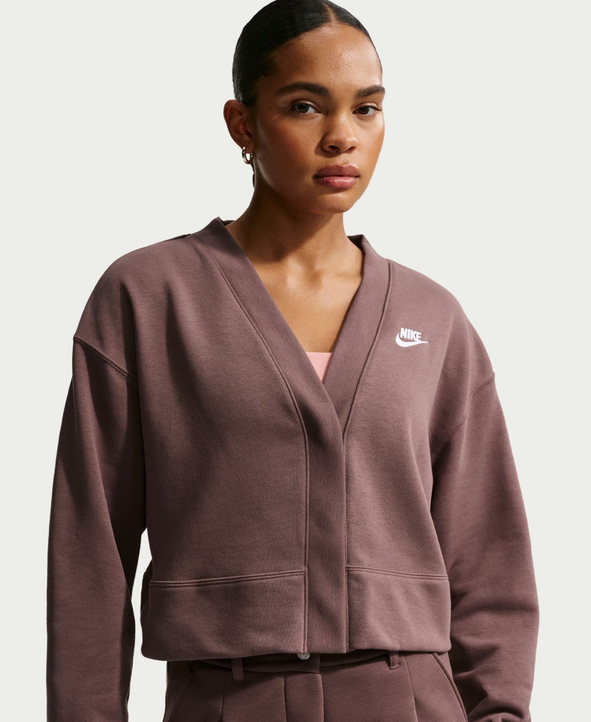 Click here for Nike Sportswear Womens Club Fleece Loose Cardigan... prices