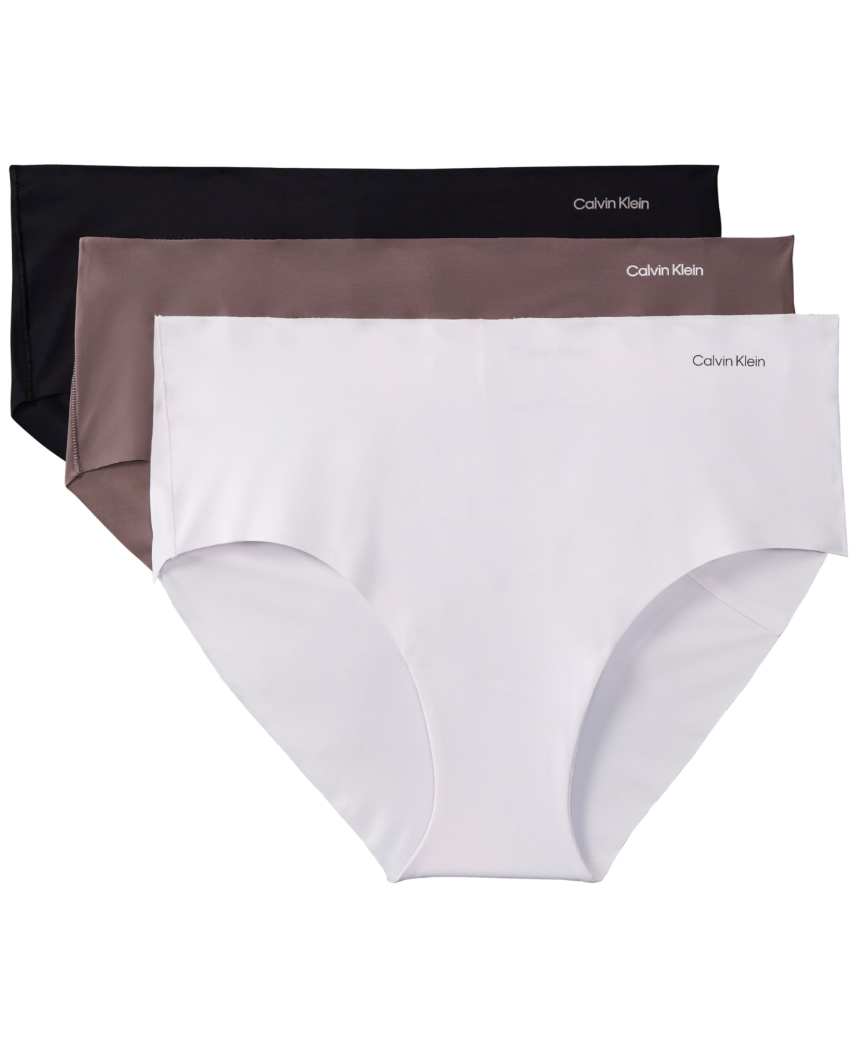 Calvin Klein Invisibles Microfiber Stretch Hipster Briefs  Pack of 3