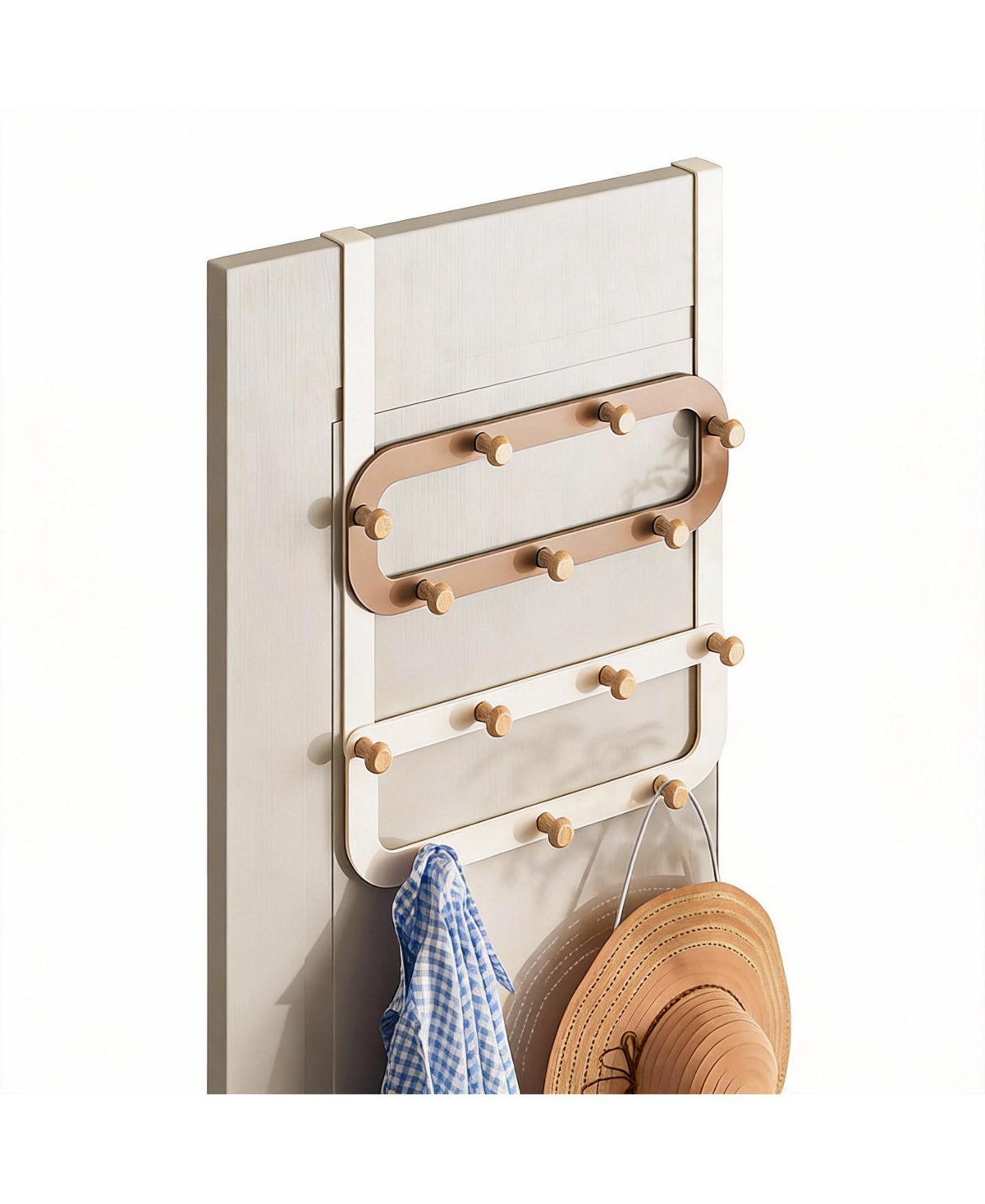 Click here for Yigii 14 Hooks Door Rack - Quiet  Ergonomic  Prote... prices