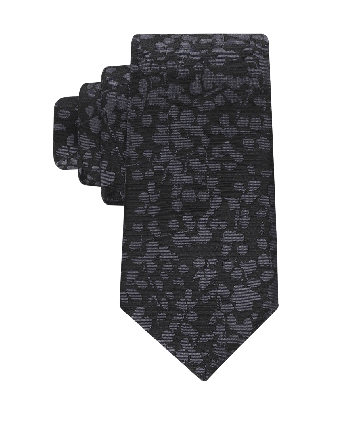Click here for Calvin Klein Mens Acheson Floral Pattern Tie - Bla... prices