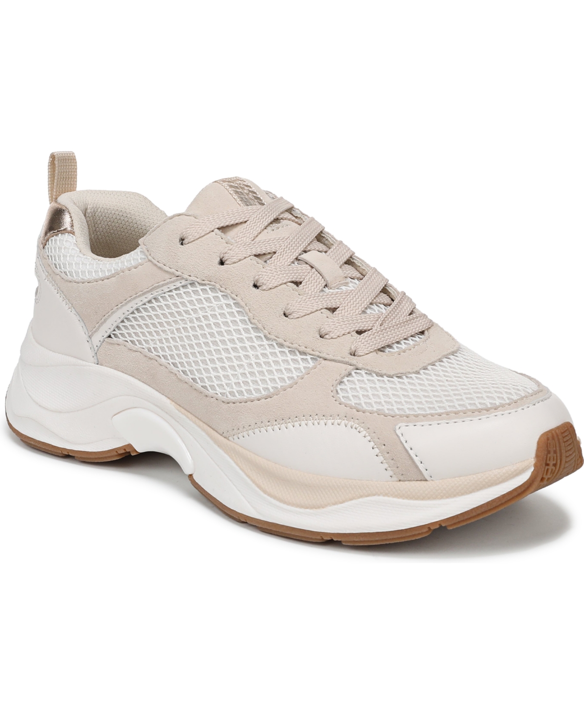 Click here for Naturalizer Womens Zoie Lace-Up Sneakers - White M... prices