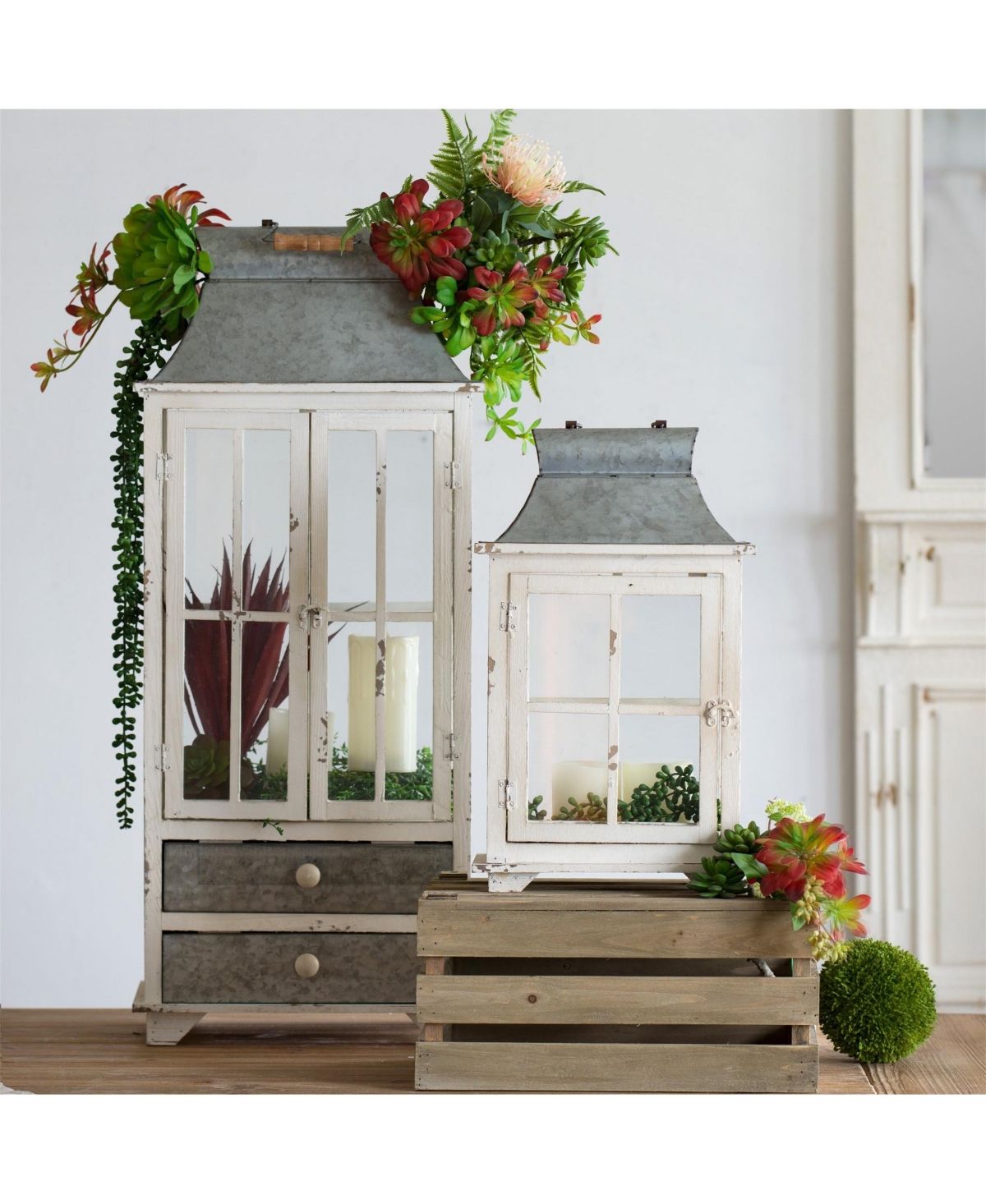 Click here for Clihome Wooden Candle Lantern Decorative Lantern H... prices