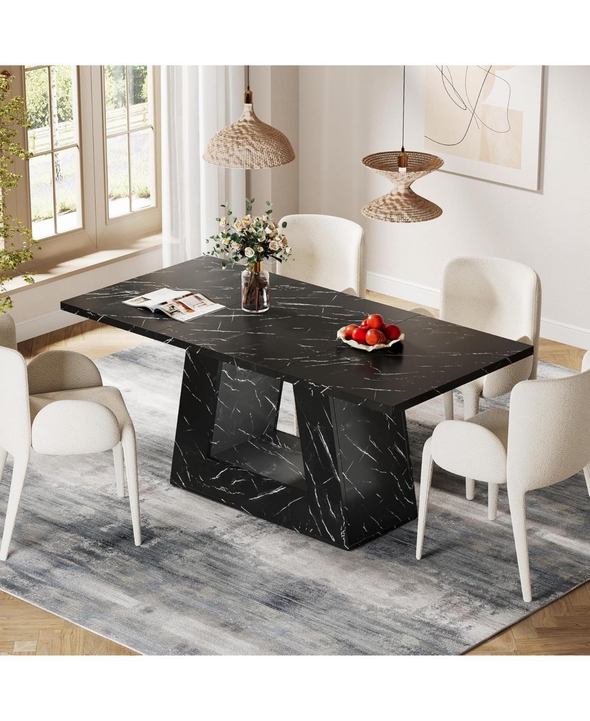 Click here for Tribesigns 63" Dining Table for 4 to 6 People... prices