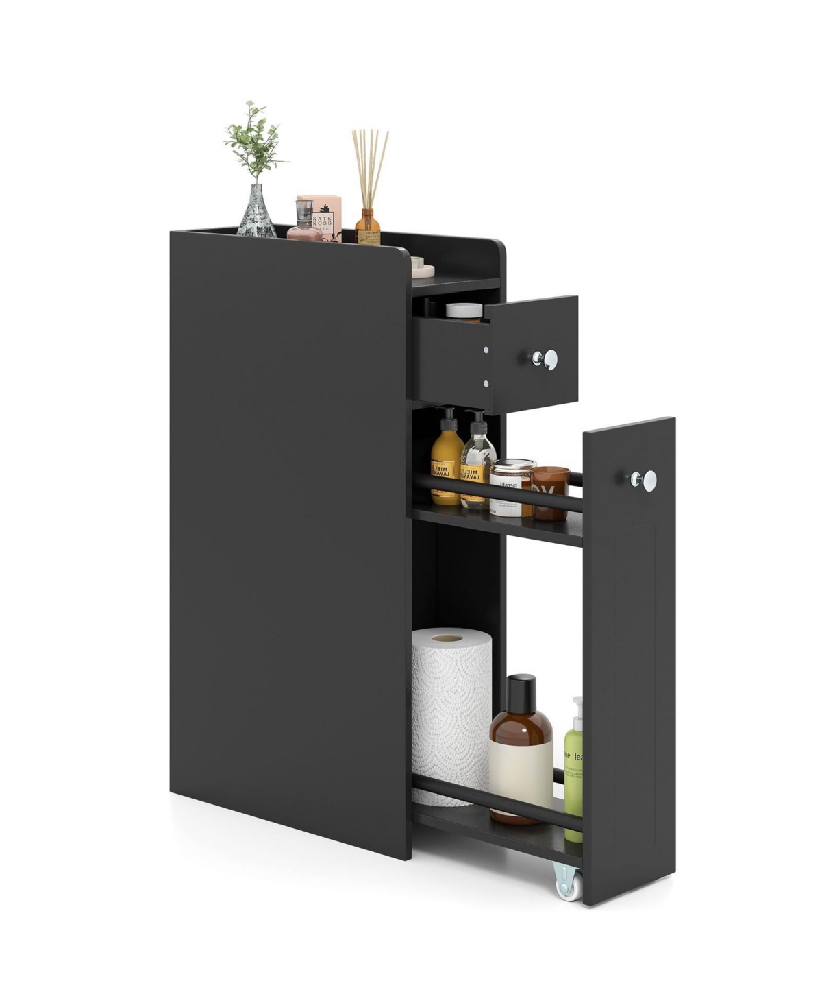 Click here for Volenca Small 4-Tier Bathroom Storage Cabinet with... prices