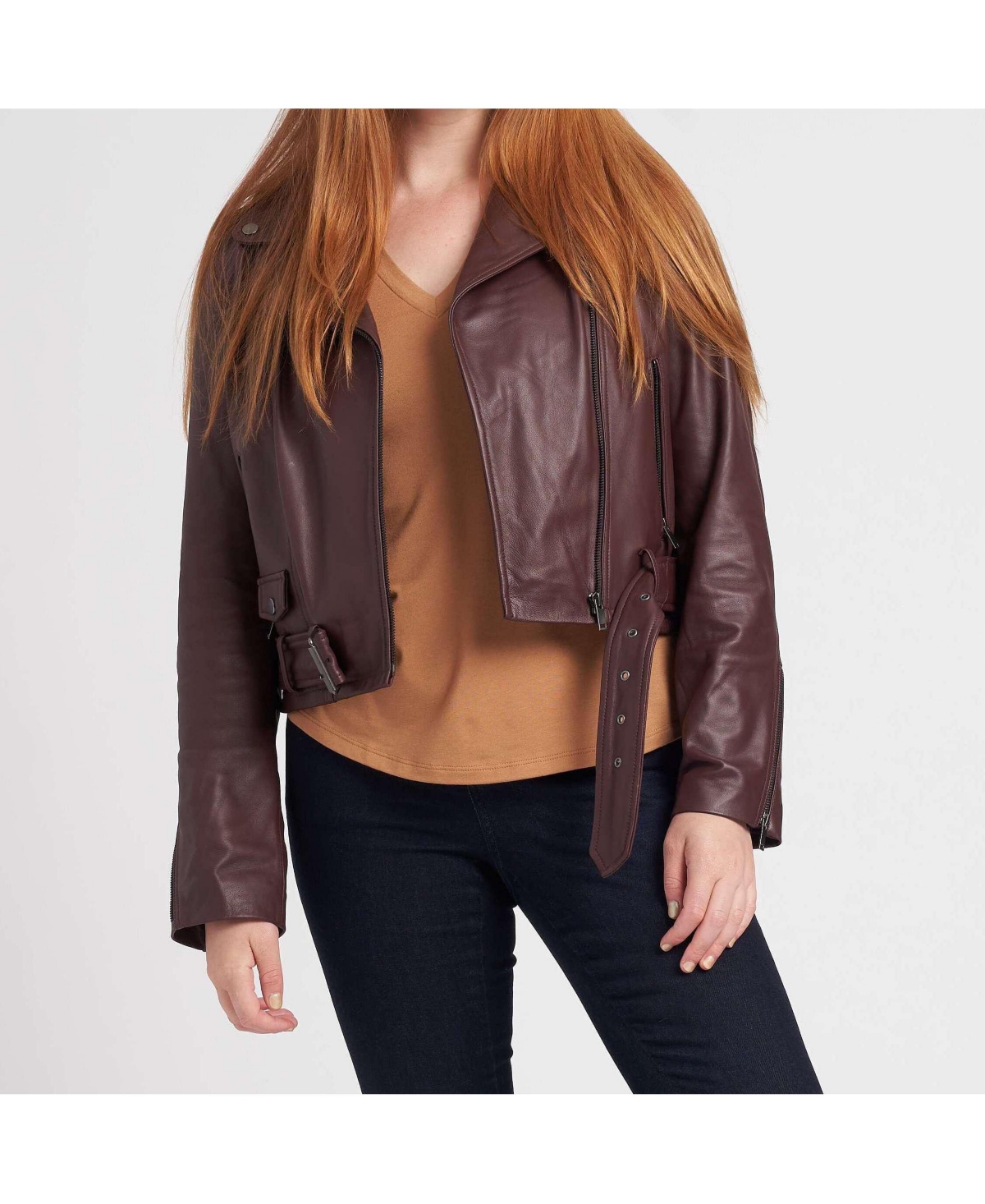 Click here for Universal Standard Plus Size Leeron Leather Moto J... prices