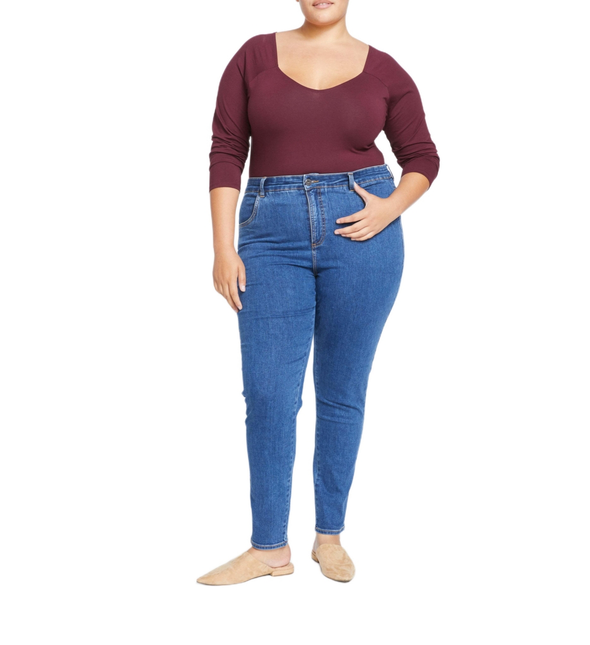 Click here for Universal Standard Womens Seine High Rise Skinny J... prices