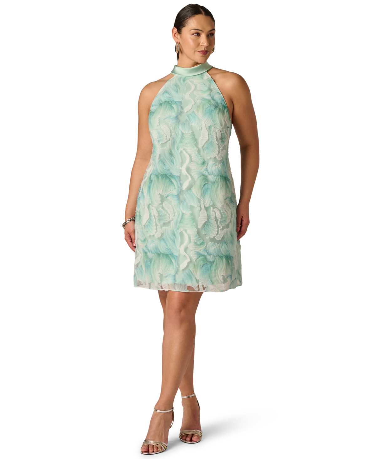 Click here for Adrianna Plus Size Soutache Embroidered Short Dres... prices
