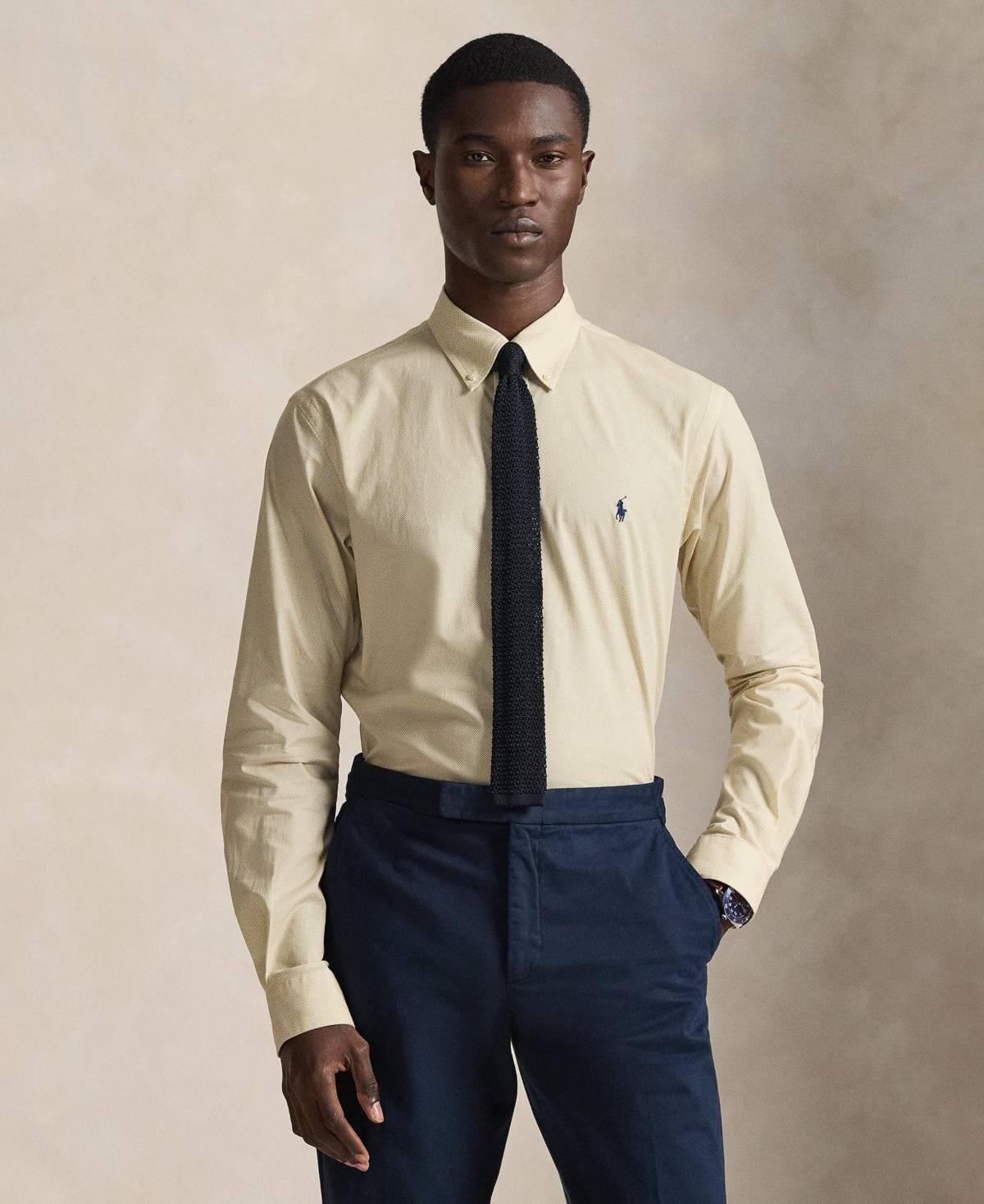 Click here for Polo Ralph Lauren Mens Classic-Fit Stretch Poplin... prices