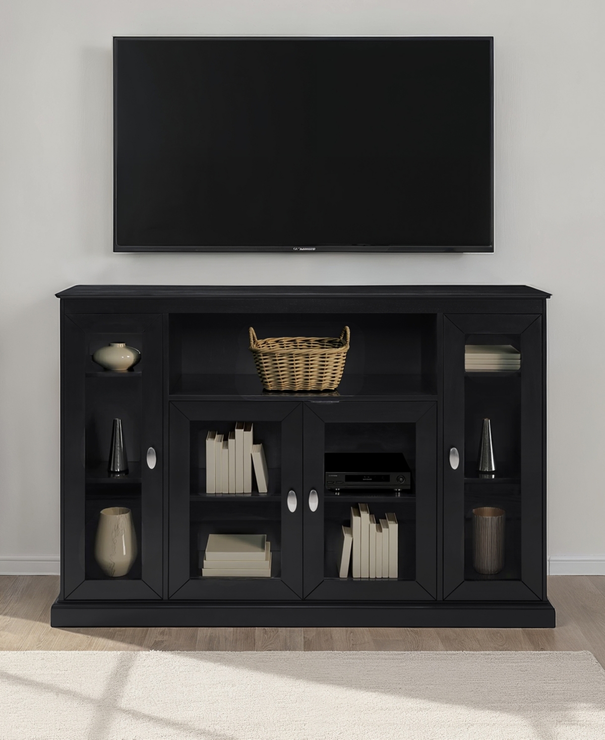 Click here for Convenience Concepts 52 Highboy Glass Storage Tv S... prices