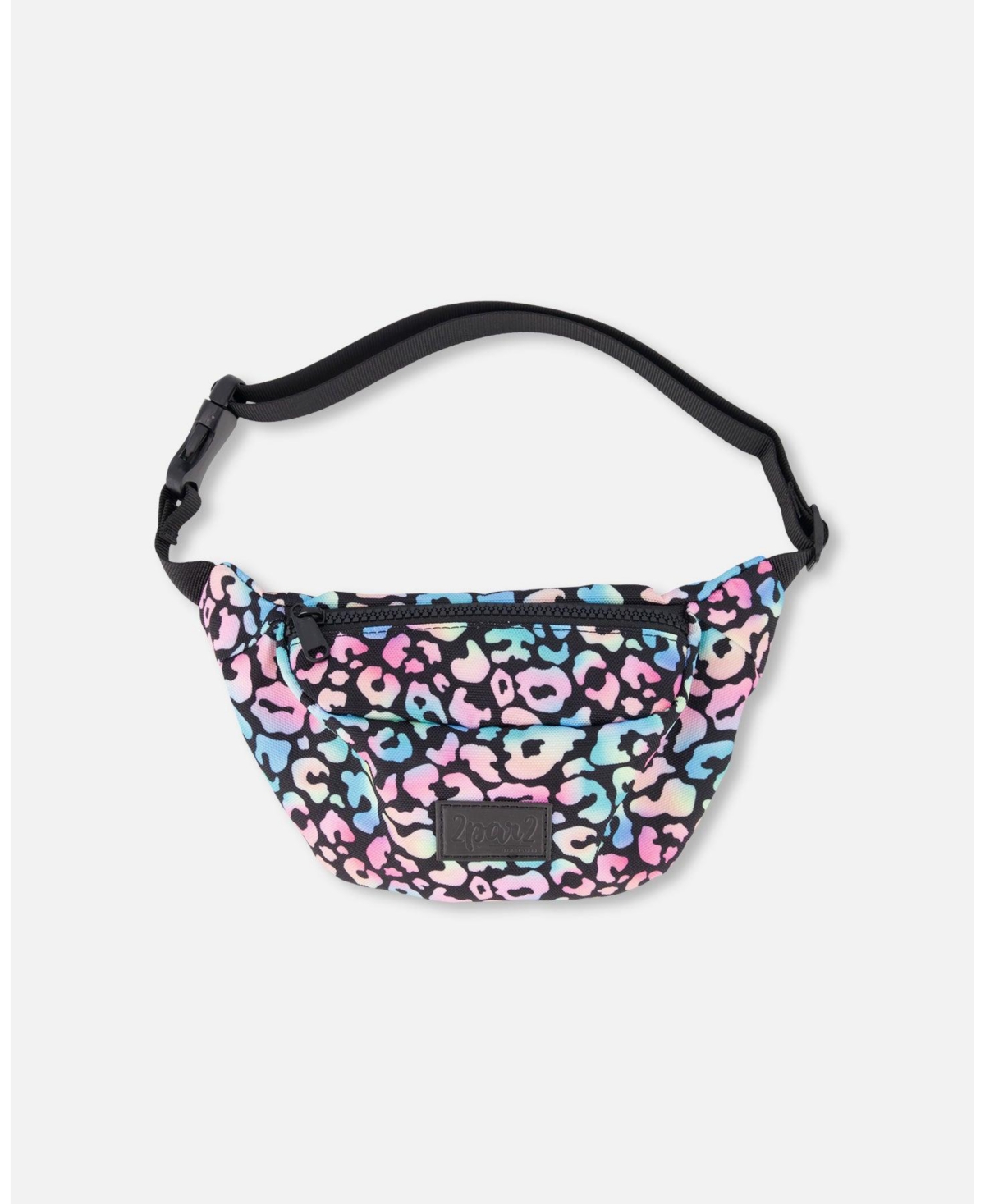 Click here for Deux par Deux Girl Fanny Pack Animal Print - Black... prices