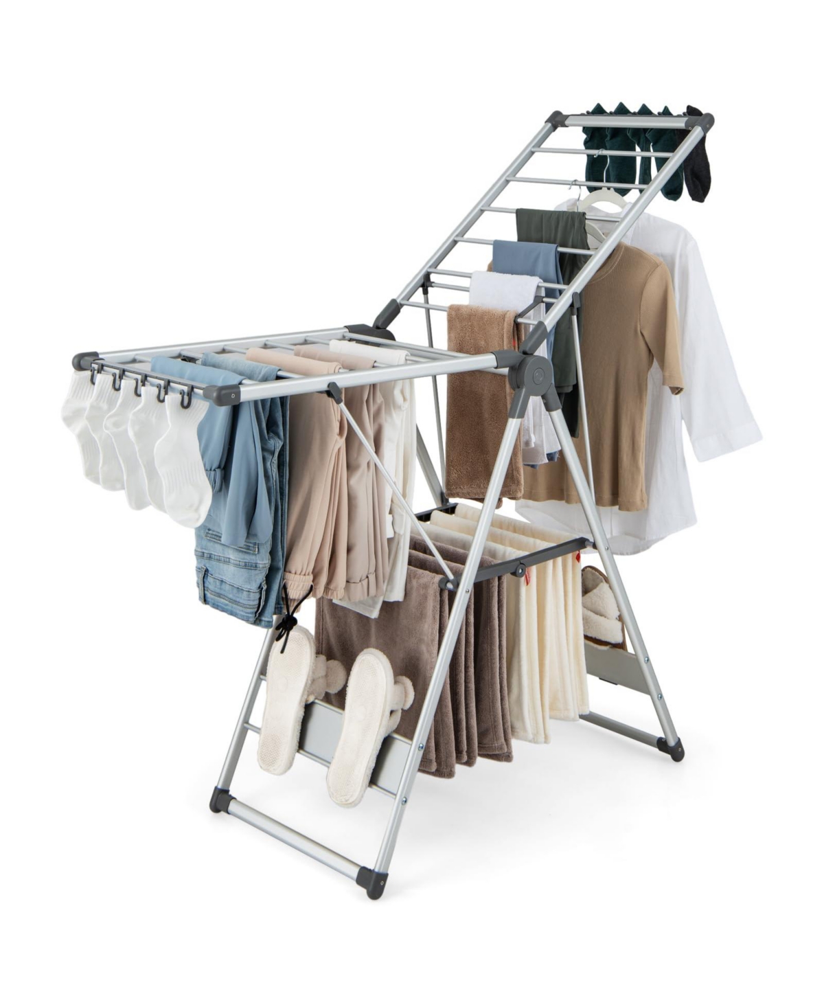 Click here for Ecooso 2-Layer Folding Clothes Drying Rack with 5-... prices