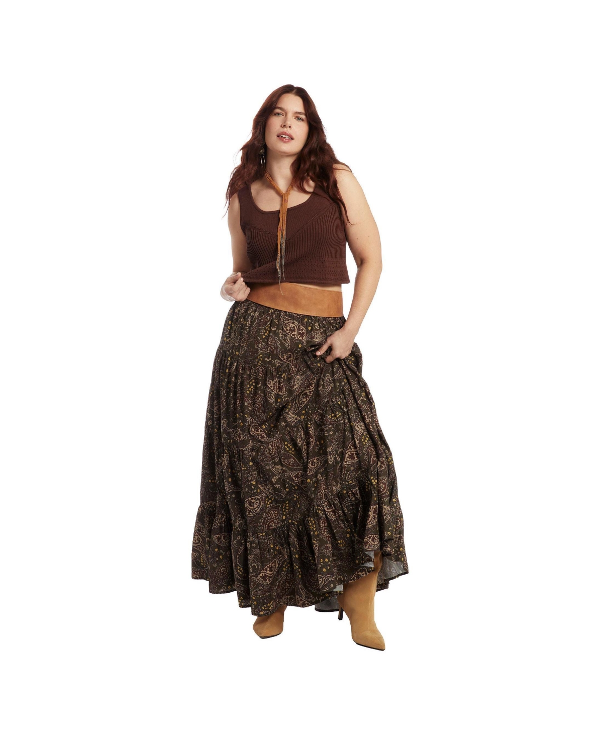 Click here for June & Vie Womens June + Vie Pointelle Cropped Swe... prices