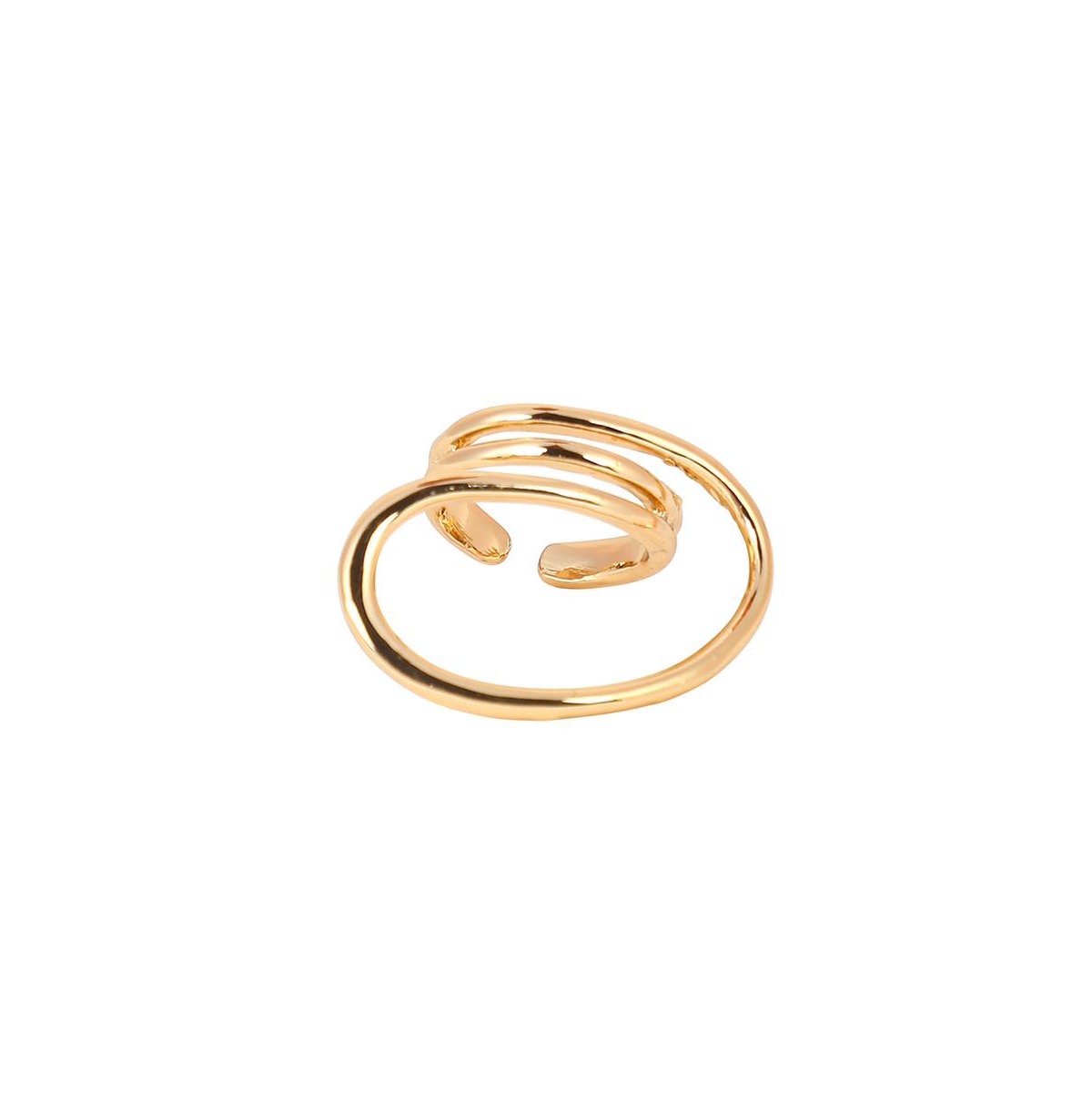 Click here for Sohi Womens The Wrap-Line Statement Ring - Gold prices