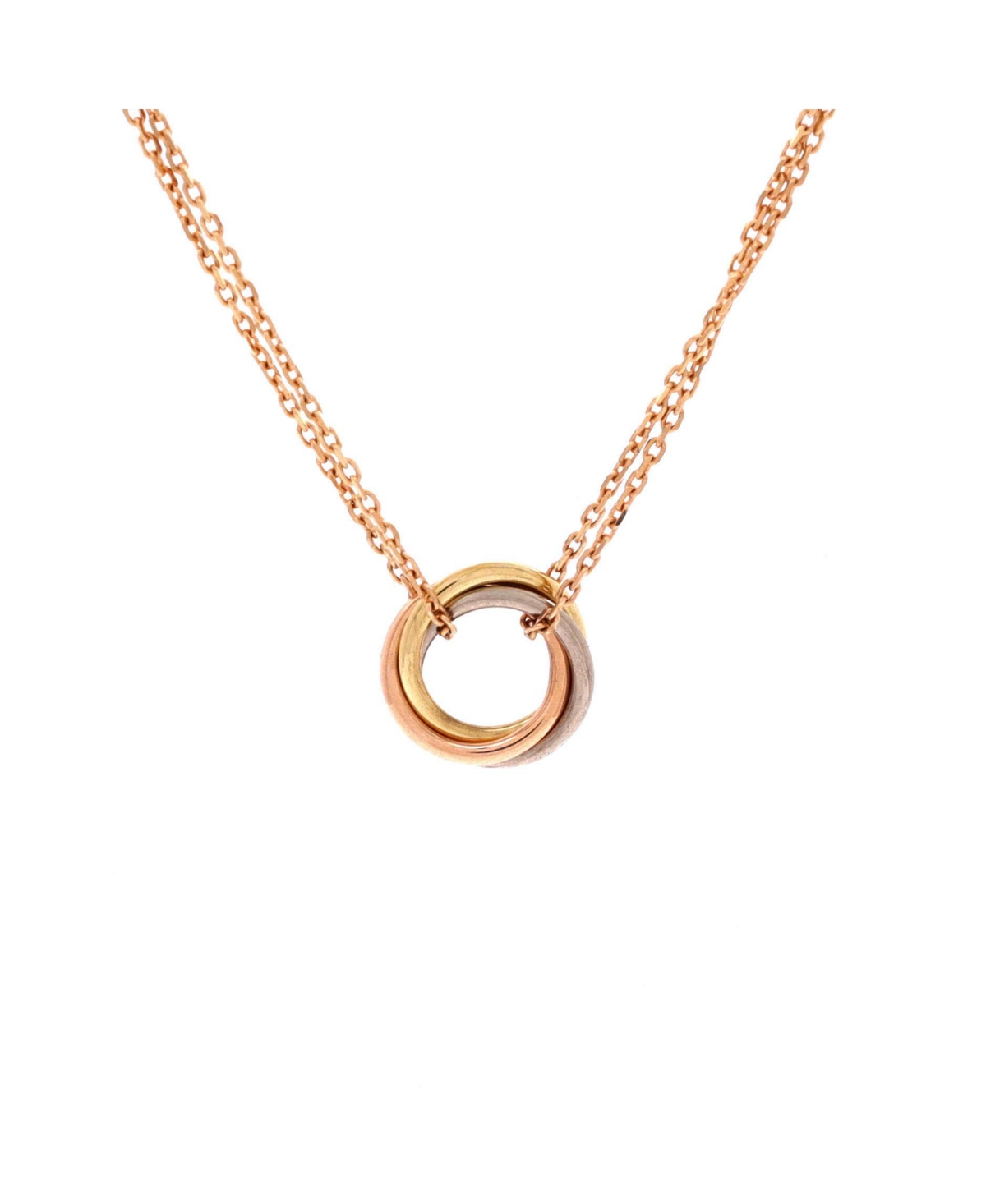 Click here for Pre-Owned Cartier Trinity Choker Necklace - 18k tr... prices